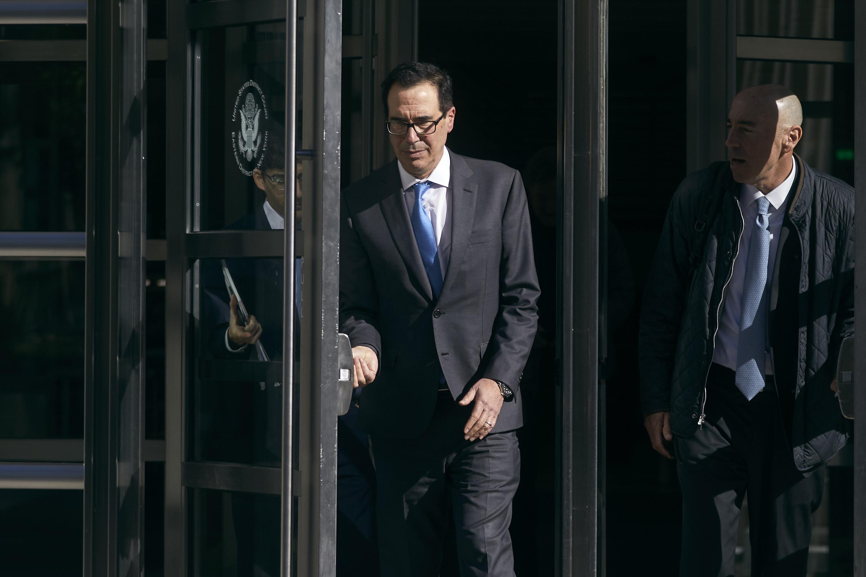 Steve Mnuchin testifies on behalf of Trump ally at NYC trial | AP News