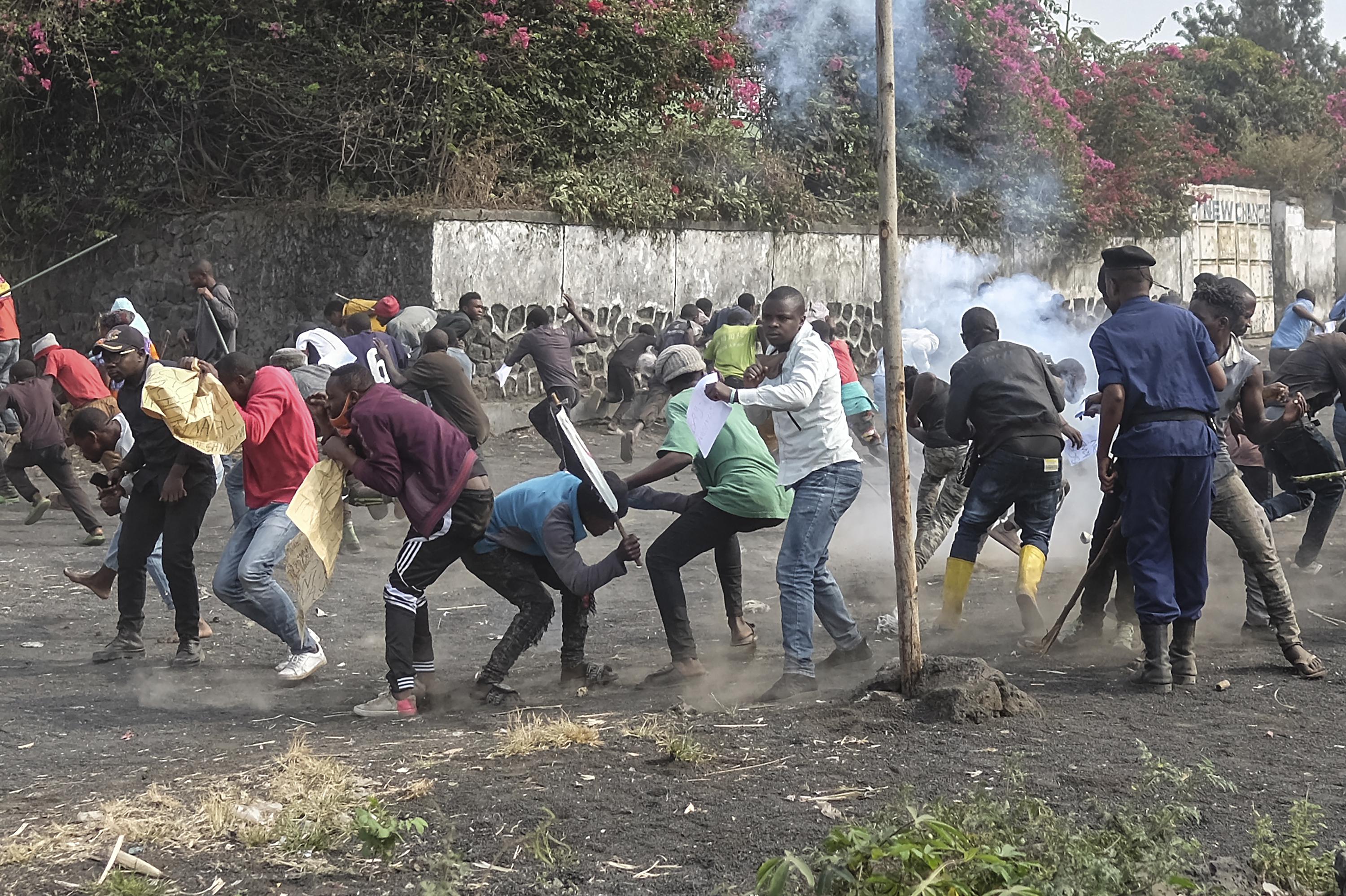 Power line kills 4 at anti-UN protest in eastern Congo | AP News