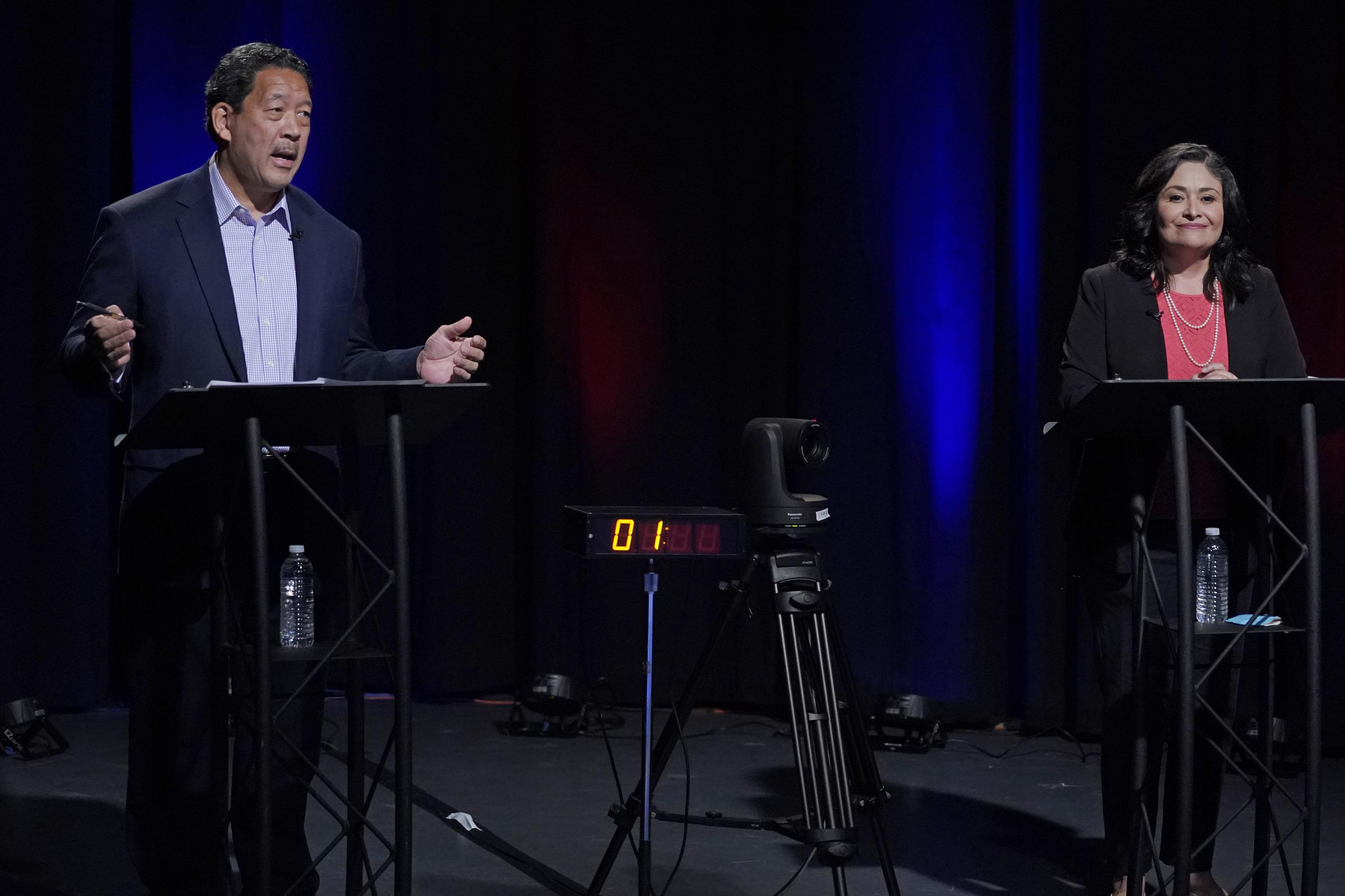 Homelessness, police, Amazon top Seattle mayoral debate | AP News