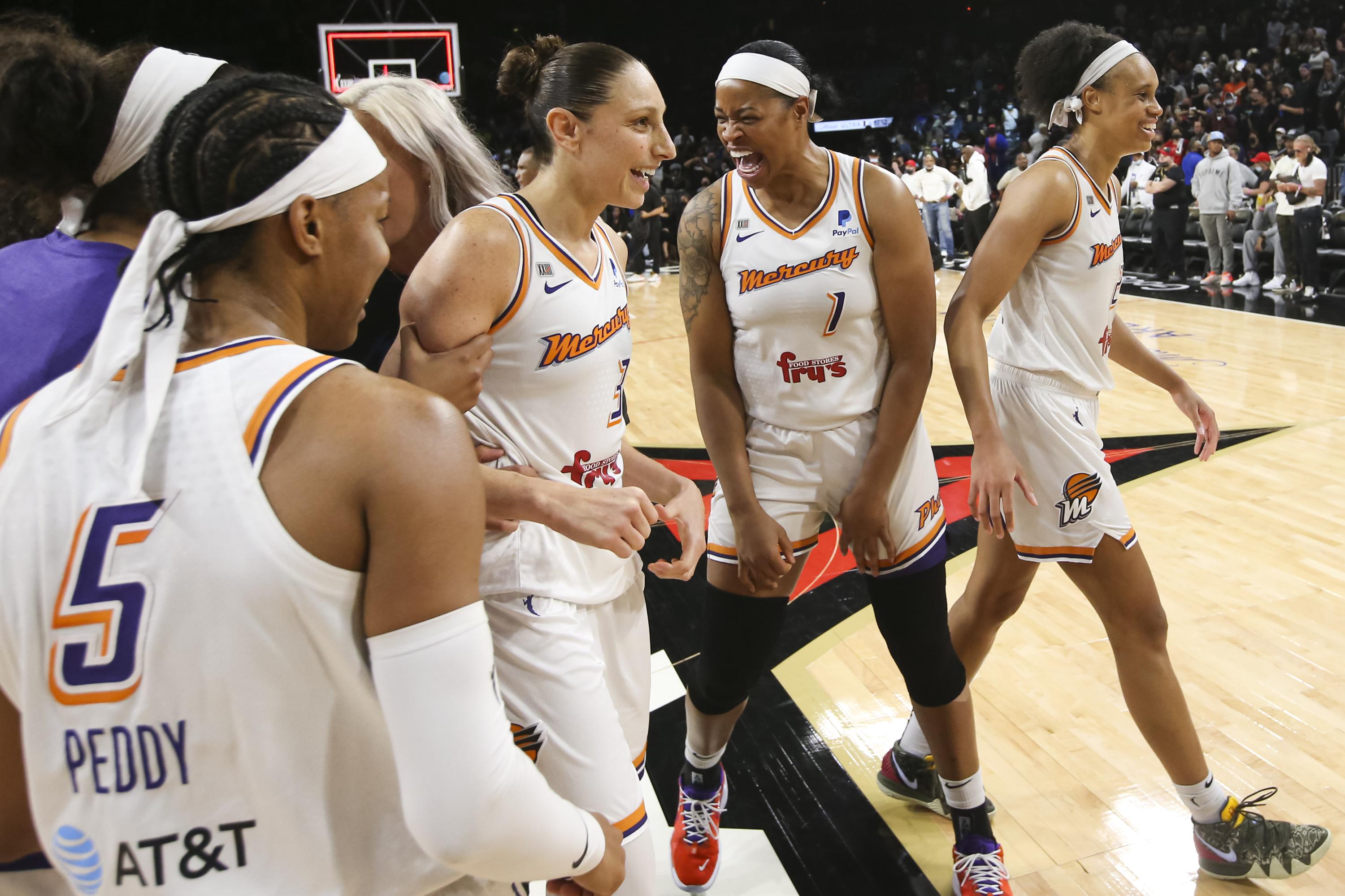 Taurasi leads Mercury past Aces to advance to WNBA Finals | AP News