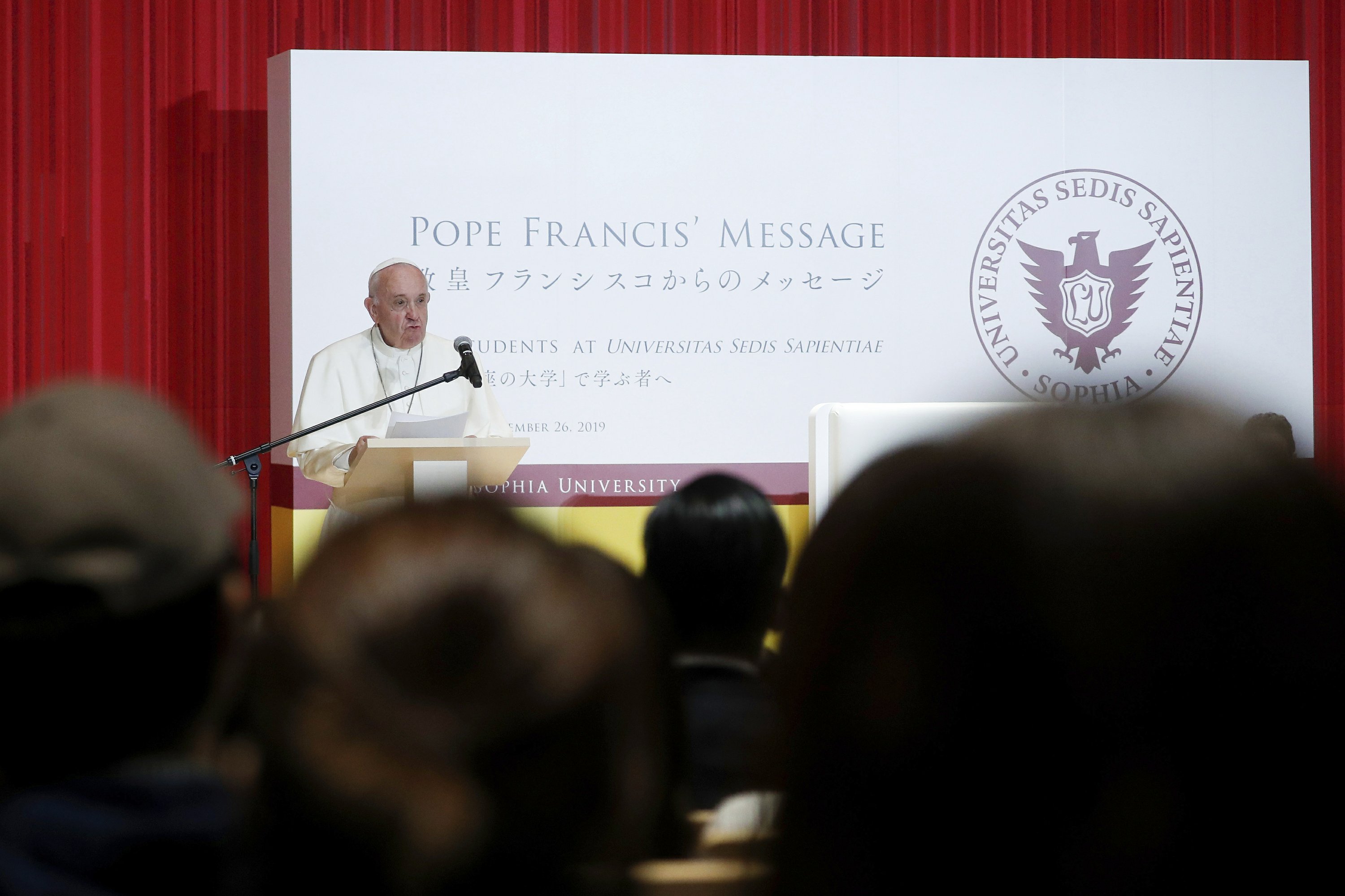 Pope visits Jesuit Japan community that could have been his | AP News