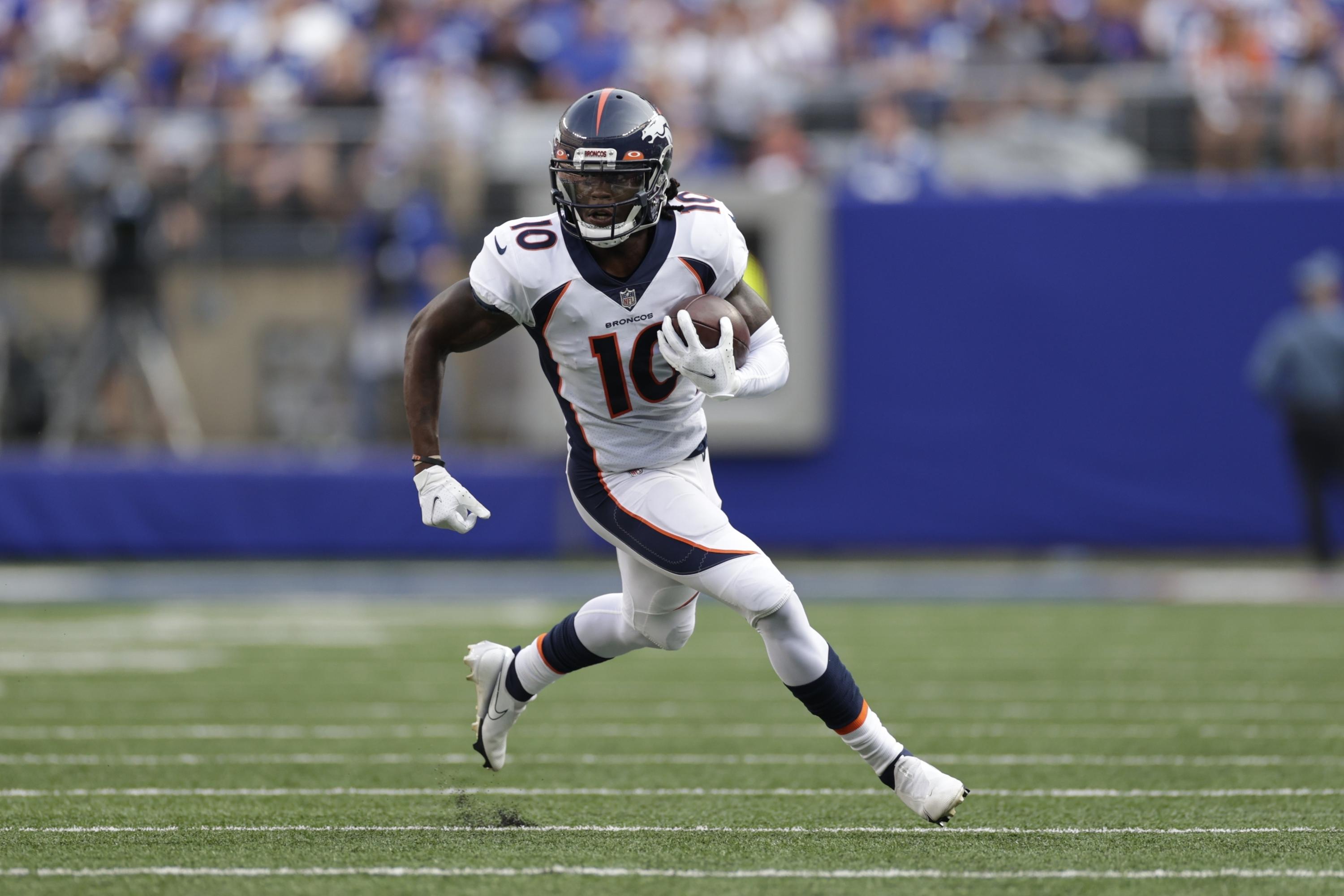 Broncos star receiver Jerry Jeudy set to return to action | AP News