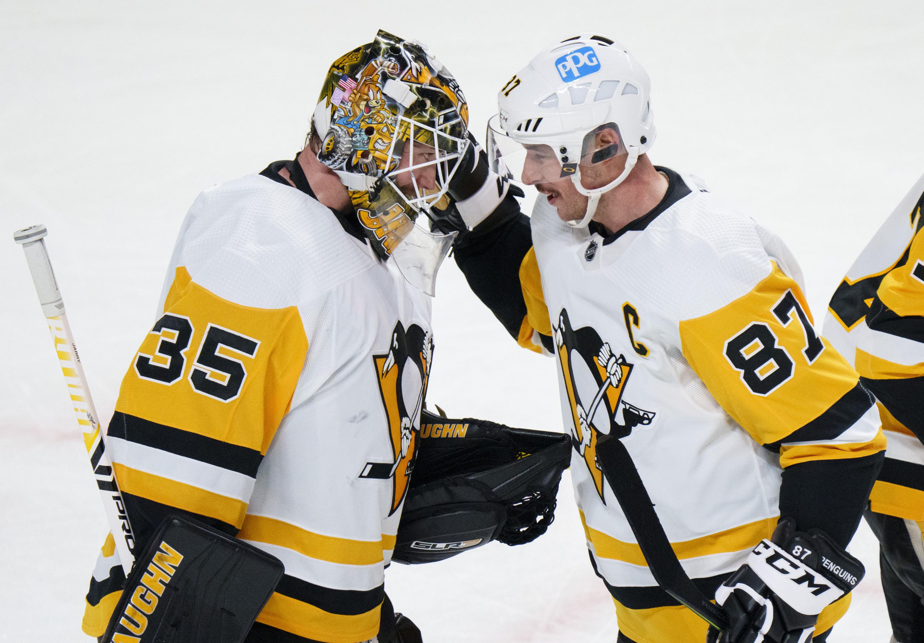 Blueger has 2 goals to back Jarry, Penguins blank Canadiens | AP News