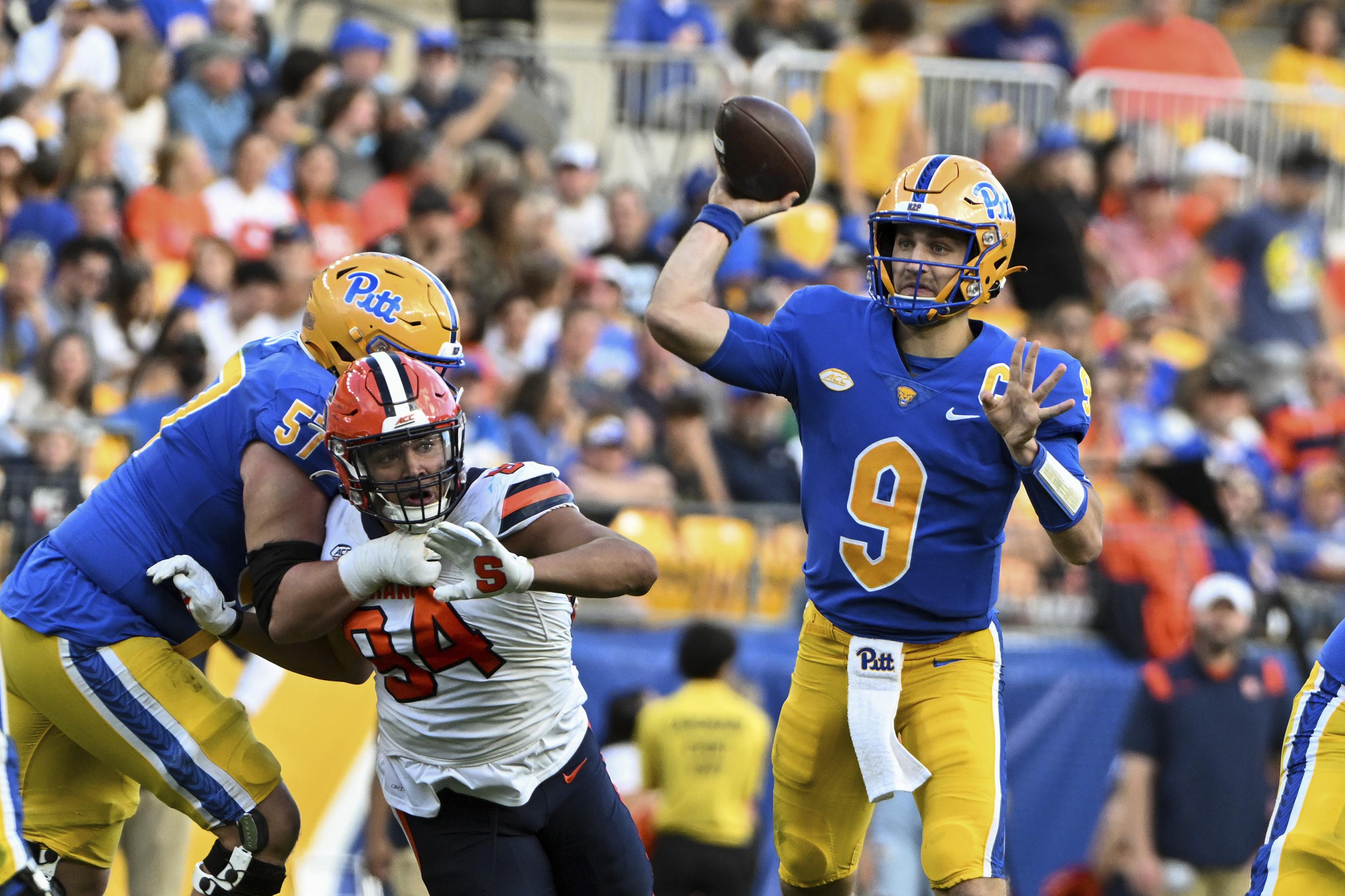 Postseason eligibility in focus when Pitt visits Virginia | AP News