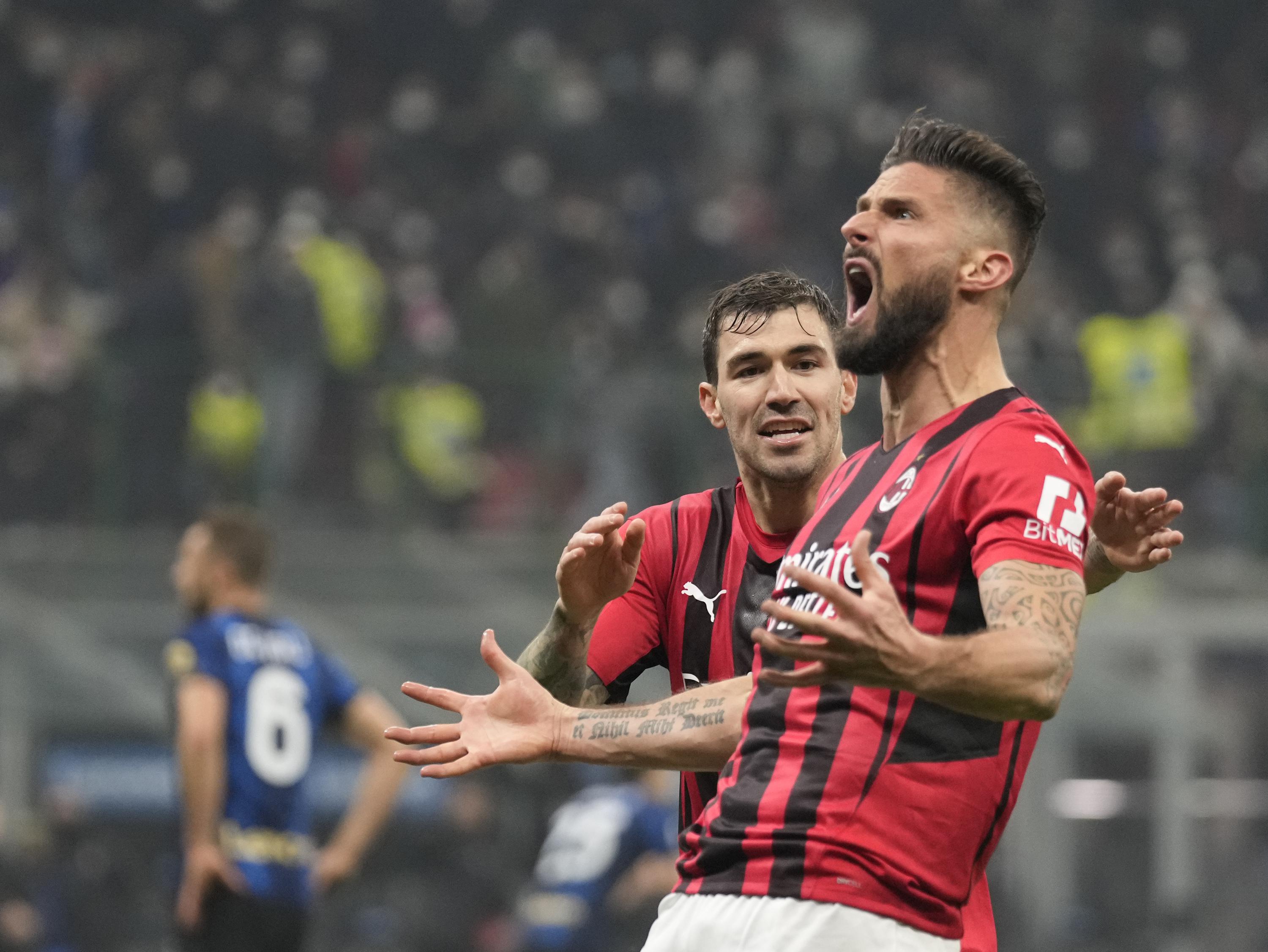 Con 2 de Giroud, Milan gana derbi al Inter | AP News