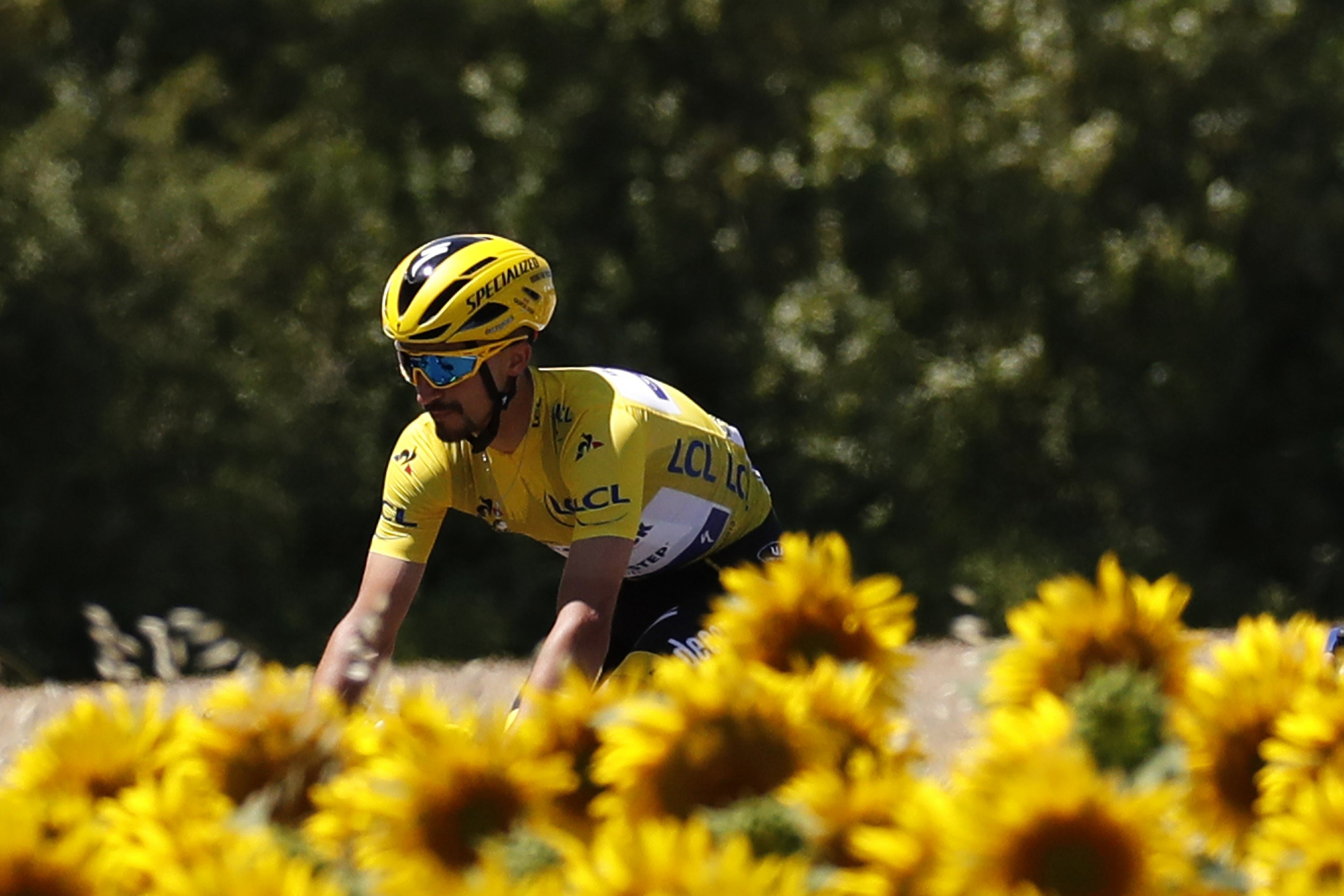 Yellow jersey Alaphilippe brings panache to the Tour
