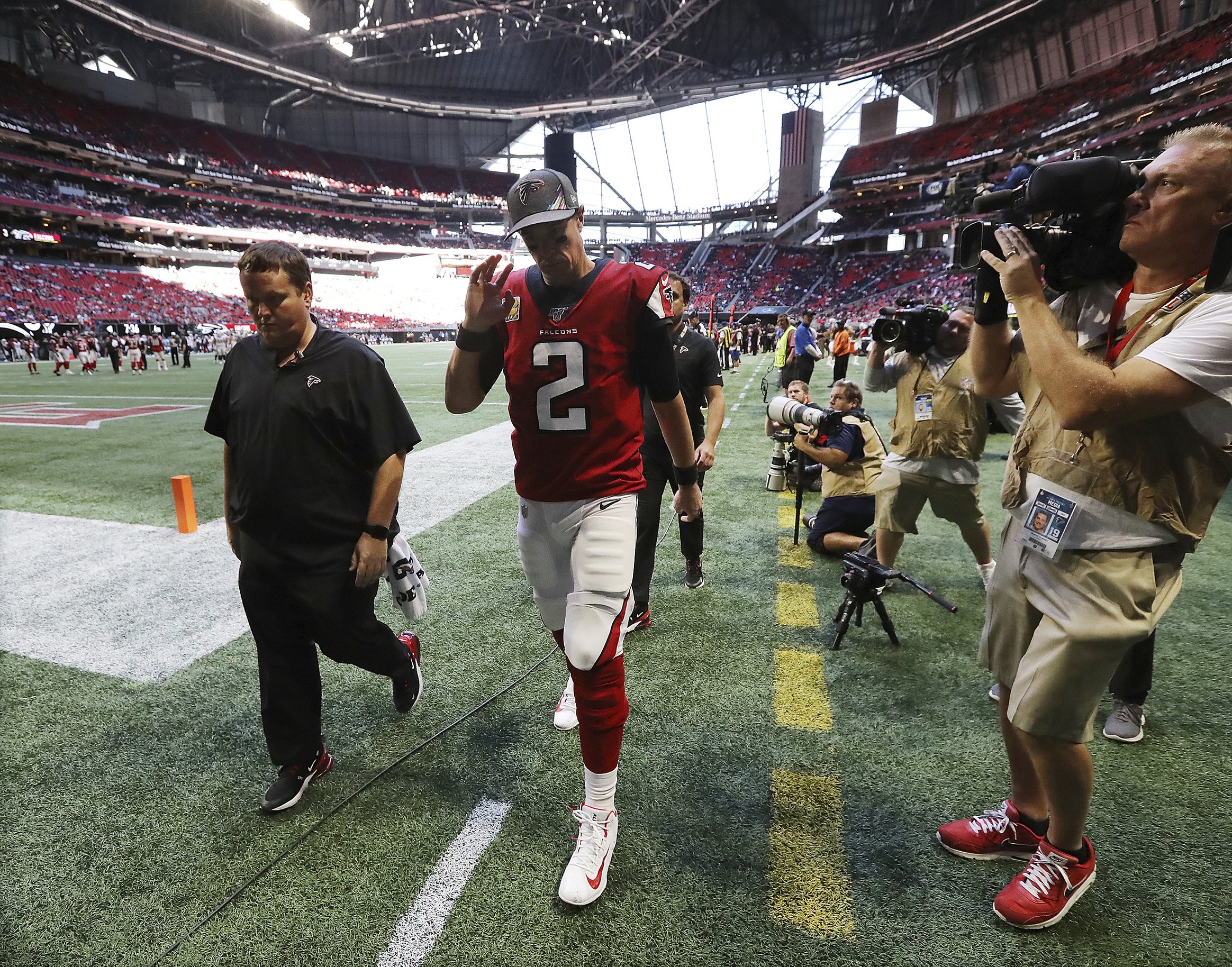 Falcons' Ryan won't play against Seahawks, Schaub to fill in | AP News