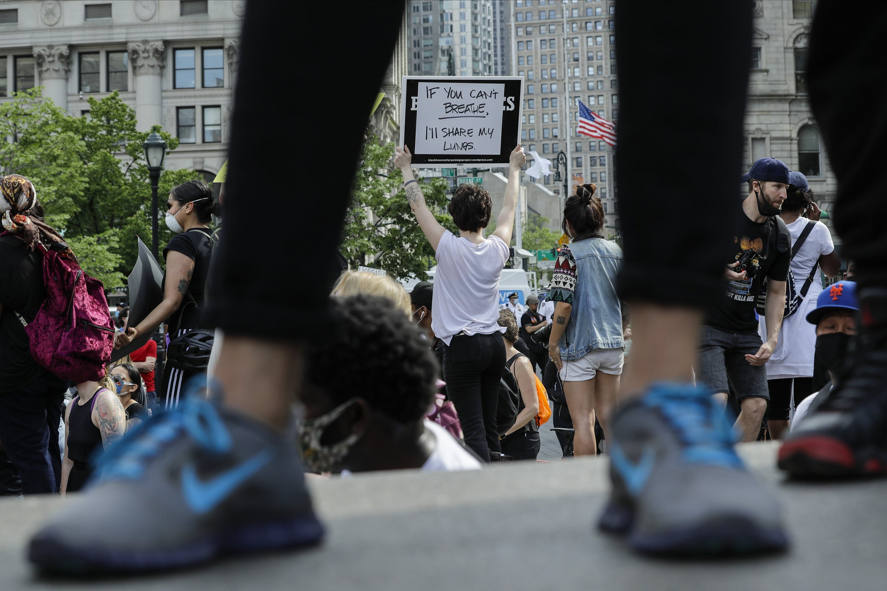 Chaos and destruction as New York City protest turns violent | AP News