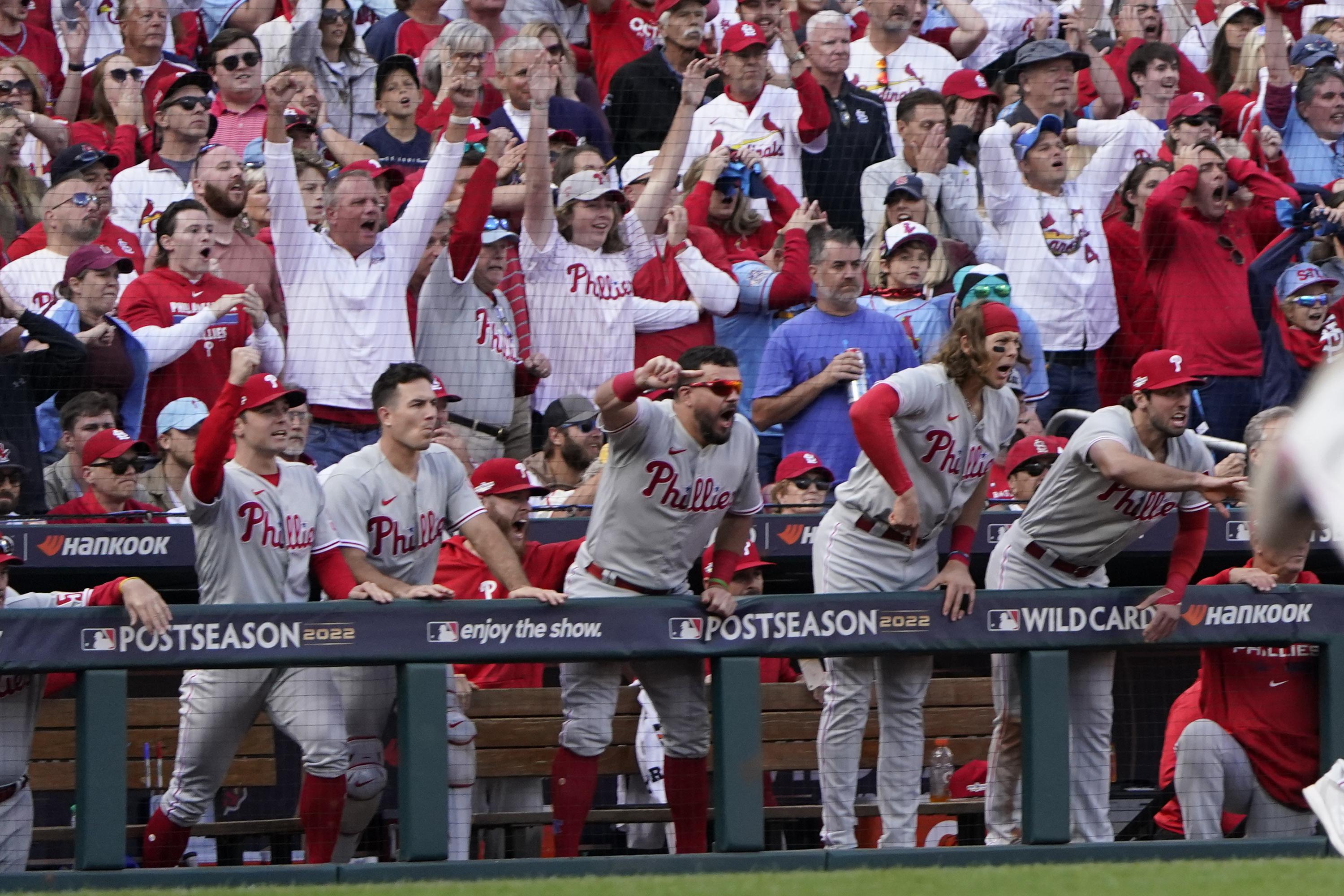 Segura, Phillies rally past Cardinals 6-3 in playoff opener | AP News