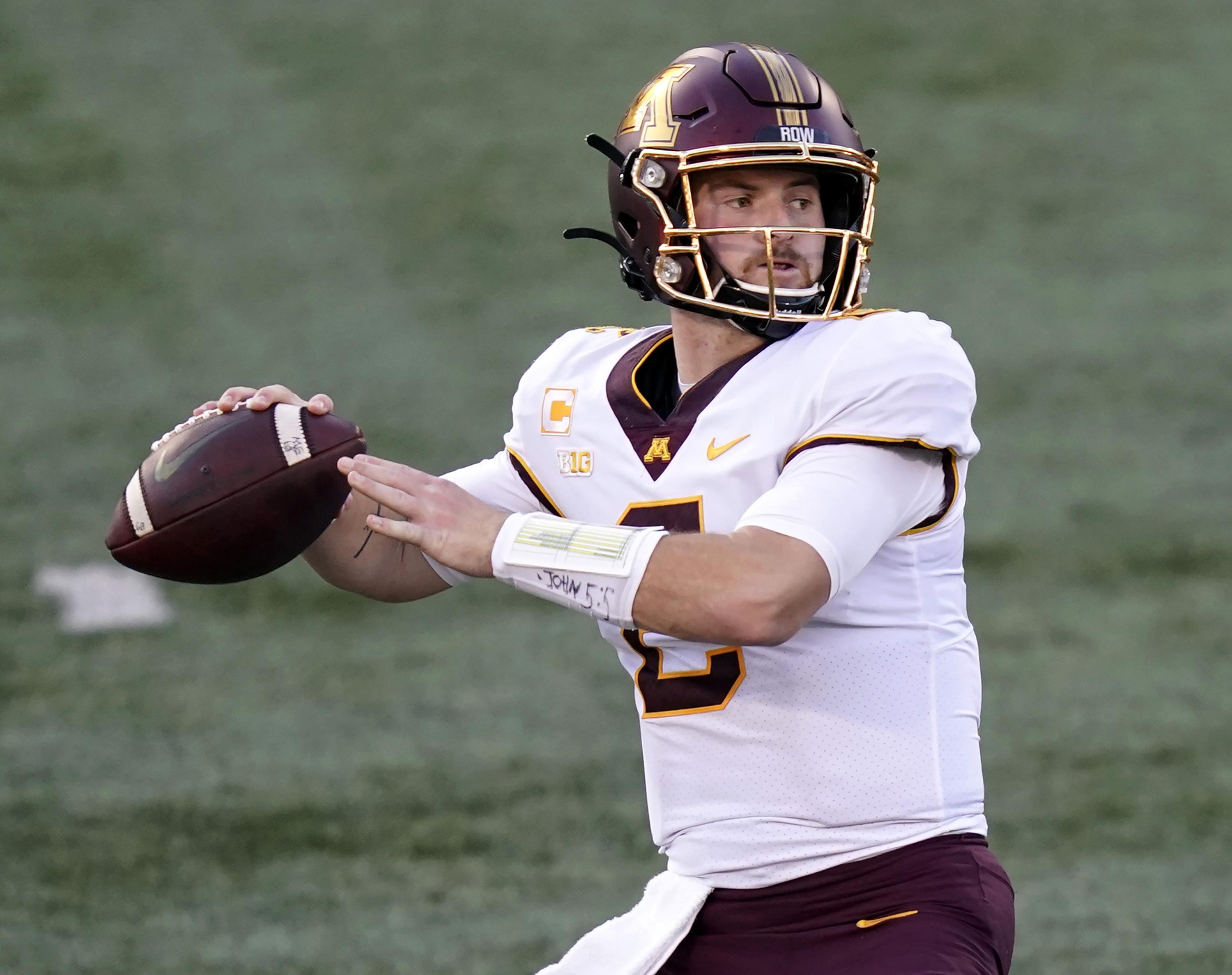 Grieving QB Morgan values connection, support from Gophers | AP News