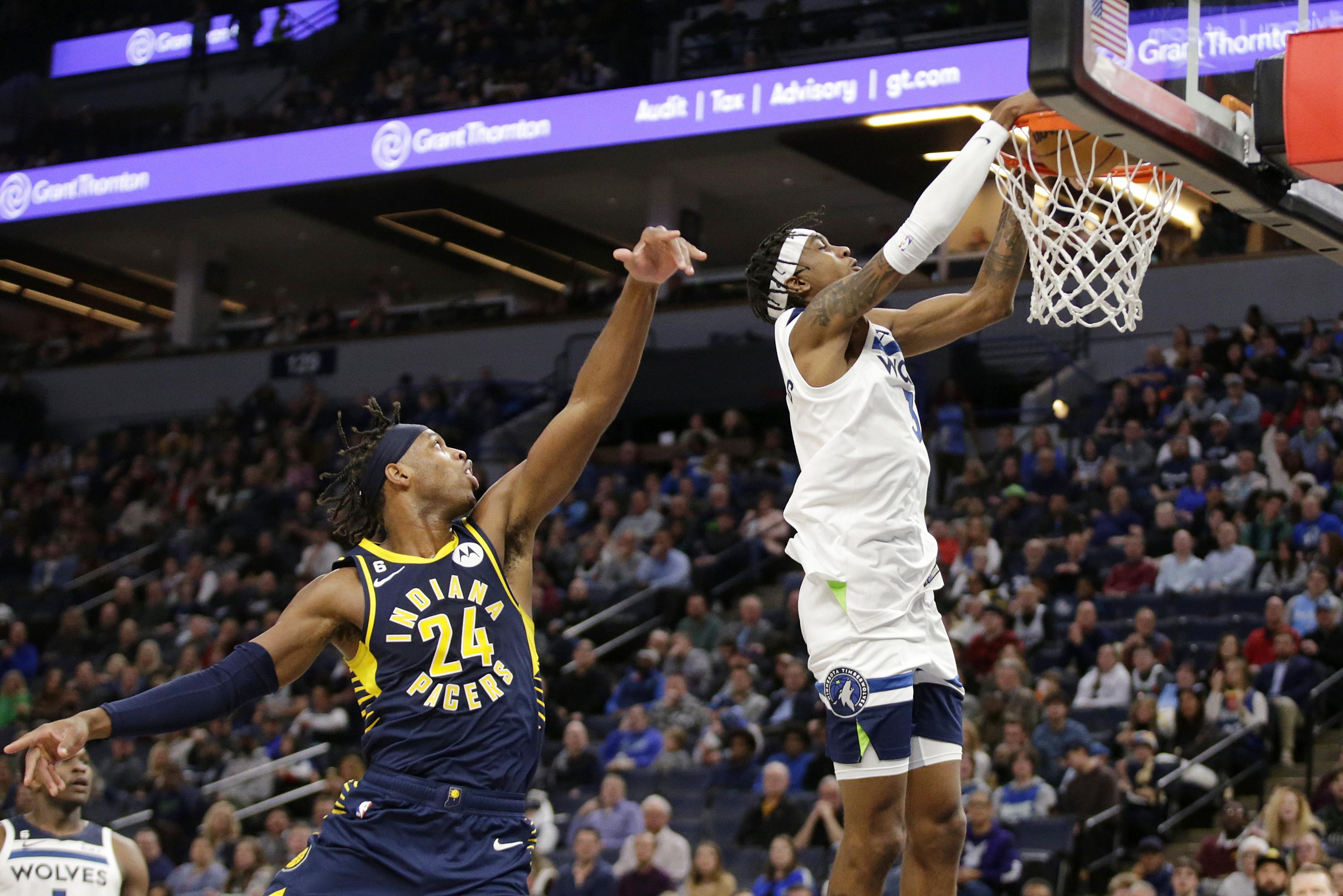 Timberwolves se sostienen y vencen por 121-115 a Pacers | AP News