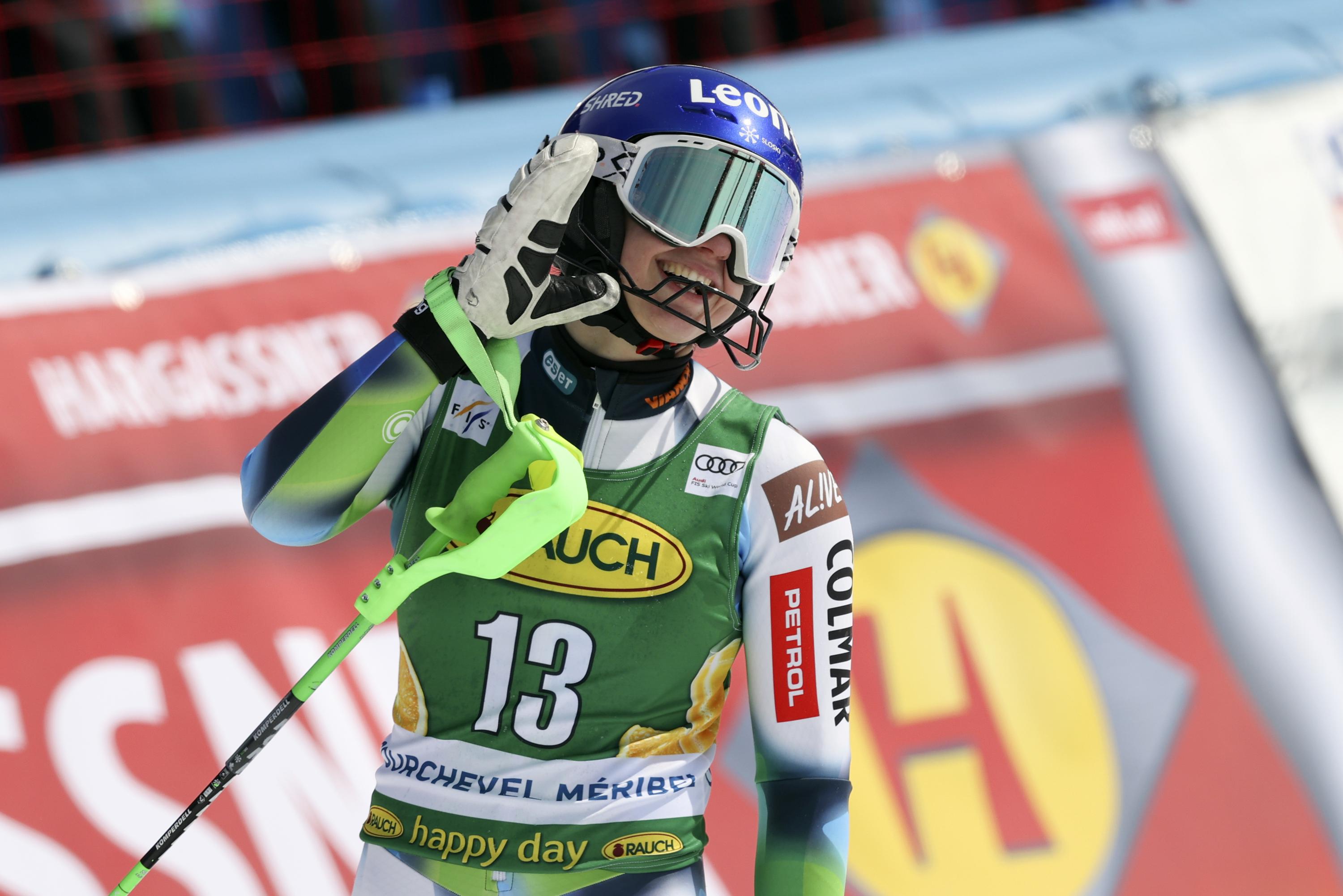 Slokar a surprise winner in World Cup slalom; Shiffrin 8th | AP News