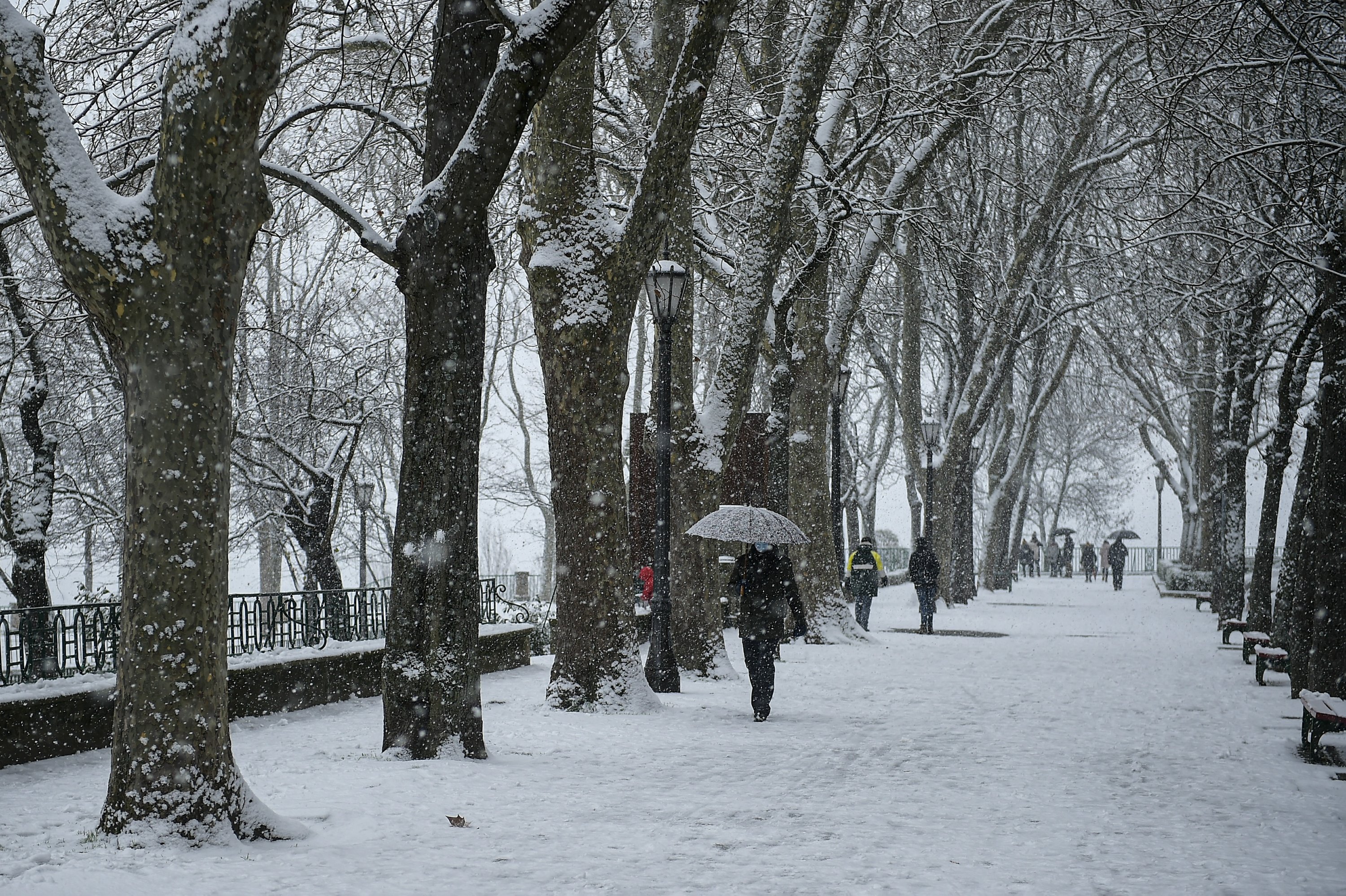 España empieza a retirar la nieve de la tormenta Filomena | AP News