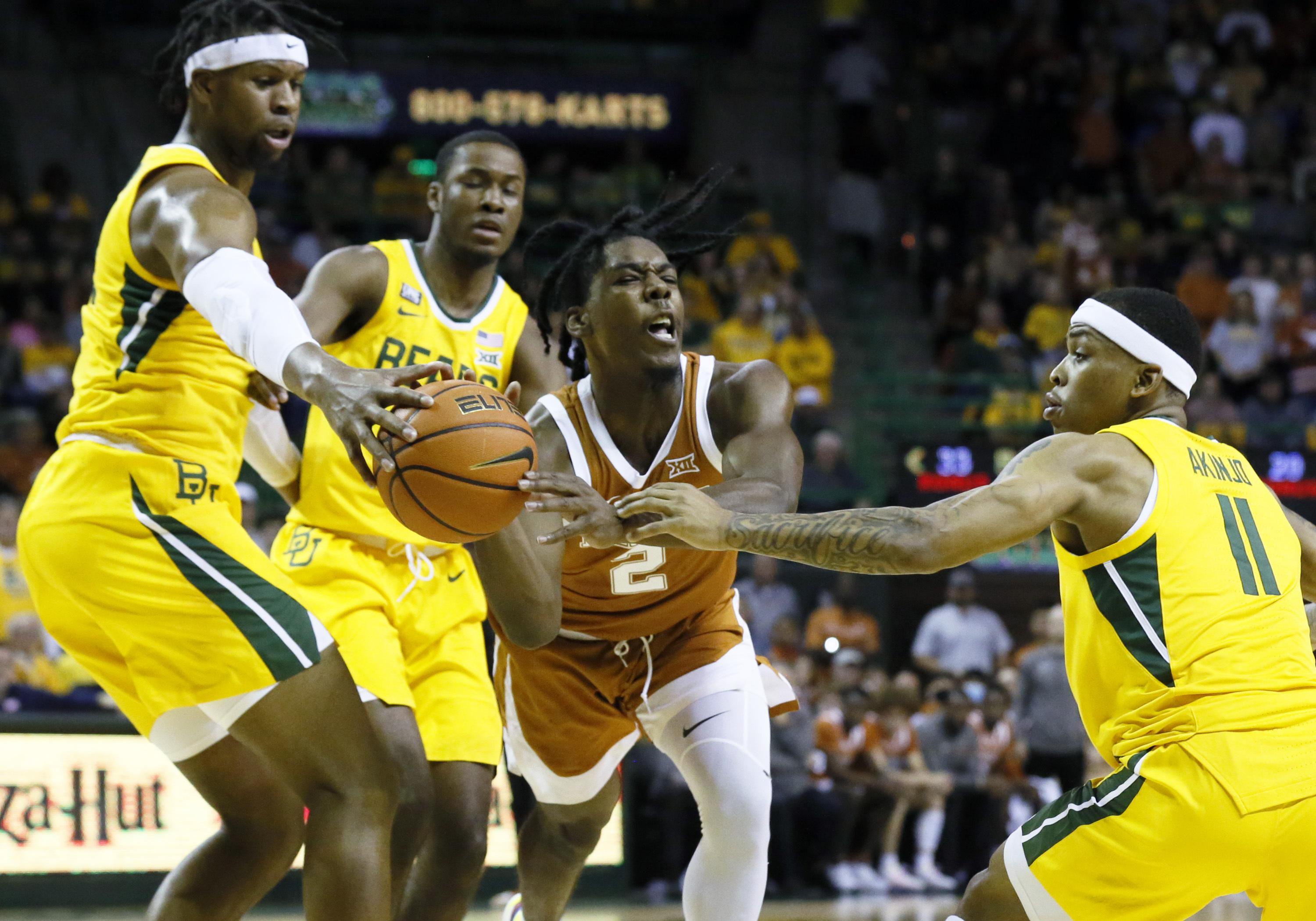No. 10 Baylor beats No. 20 Texas 80-63 after losing big man | AP News