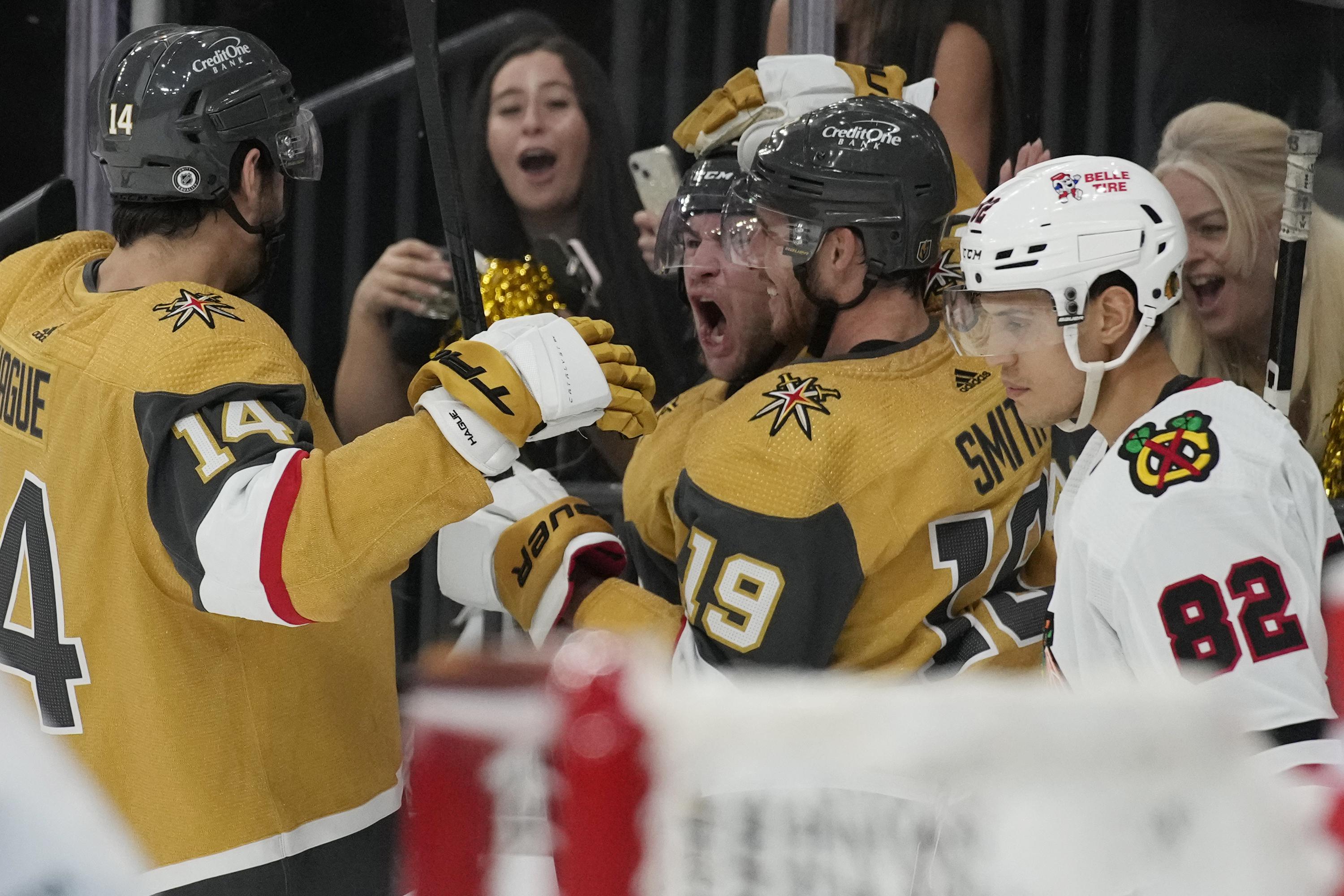 Paul Cotter scores, Golden Knights beat Blackhawks 1-0 | AP News