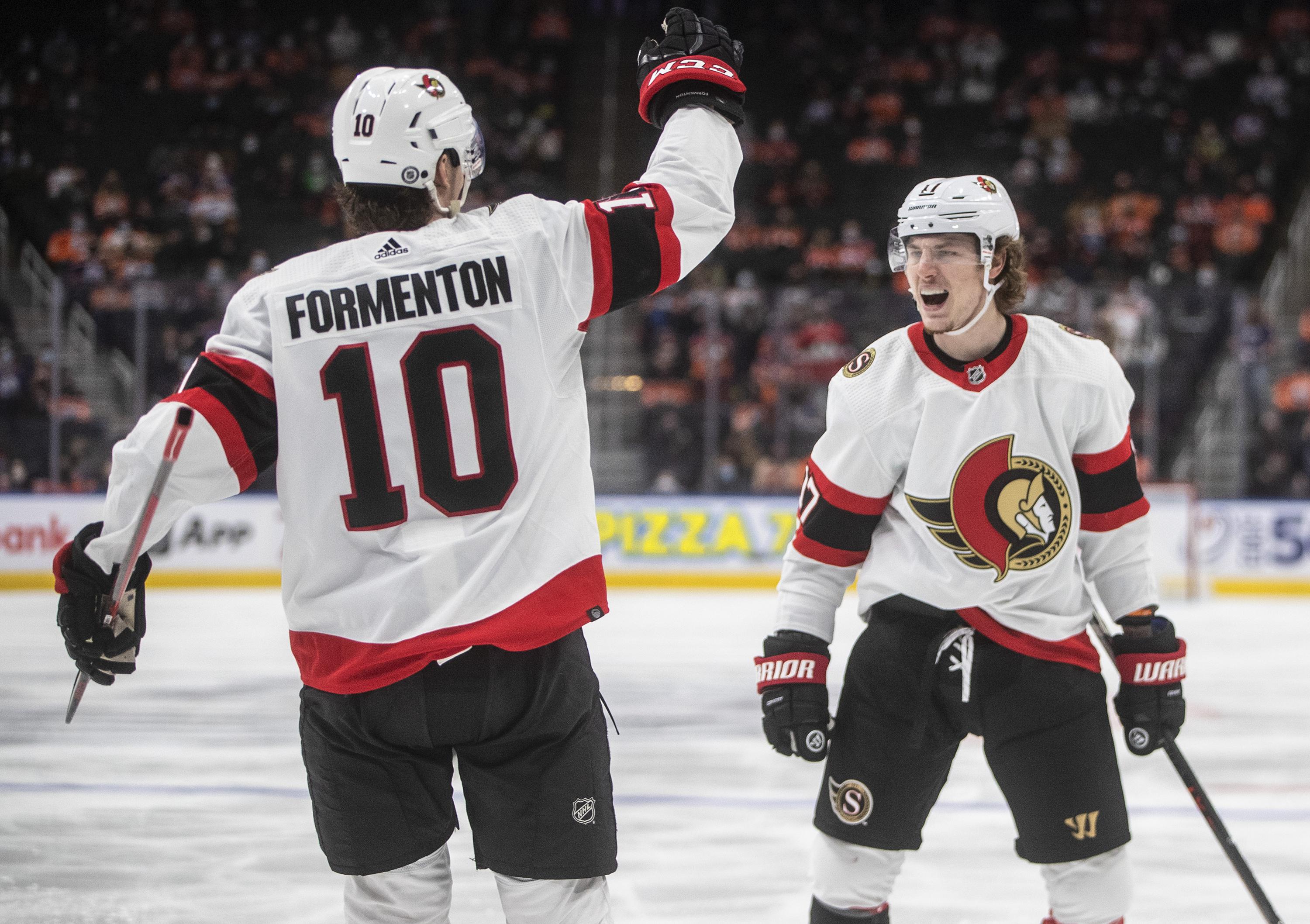 Senators score 5 in 3rd, rally for 6-4 win over Oilers | AP News