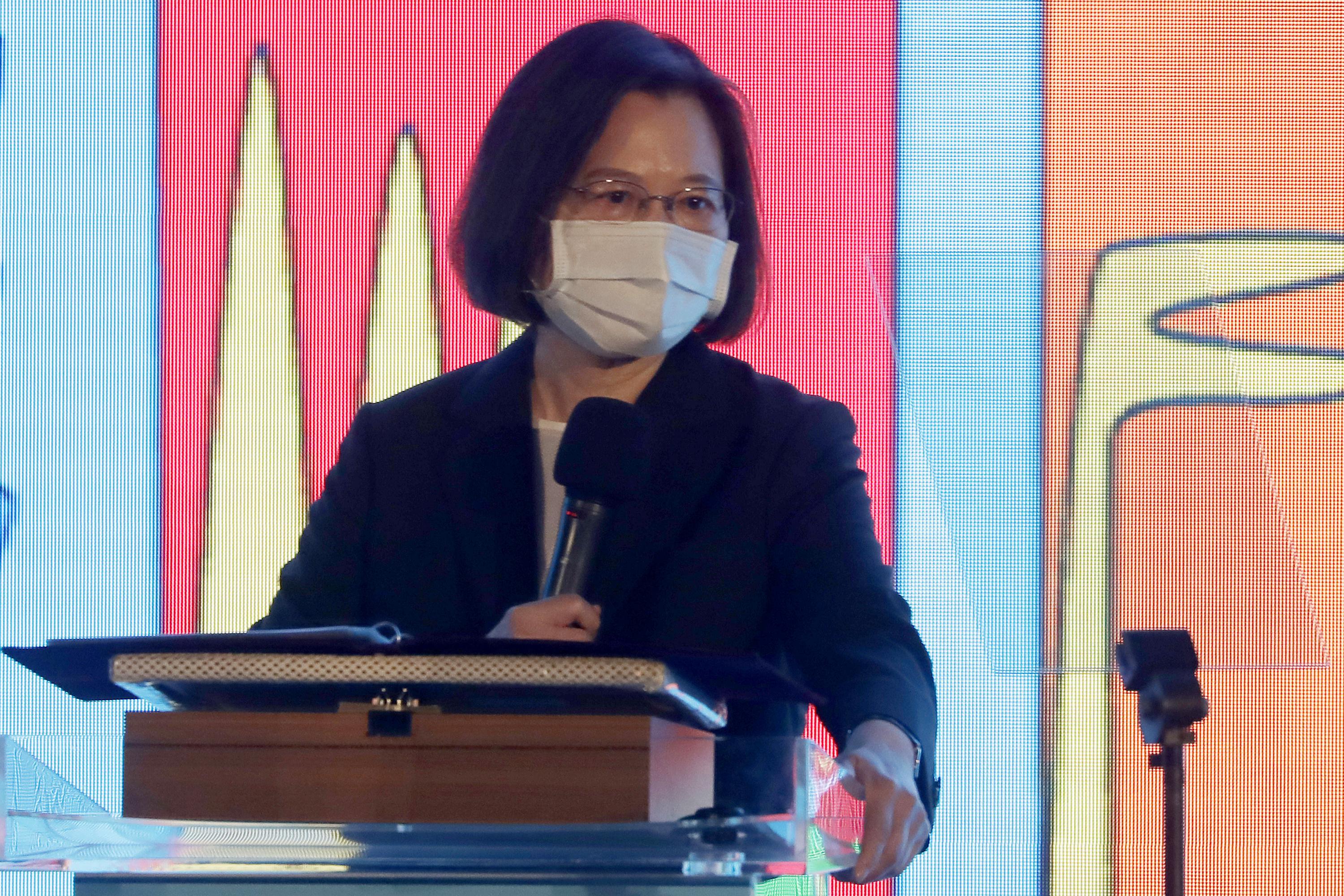 Taiwan's Tsai says no backing down to Chinese aggression | AP News