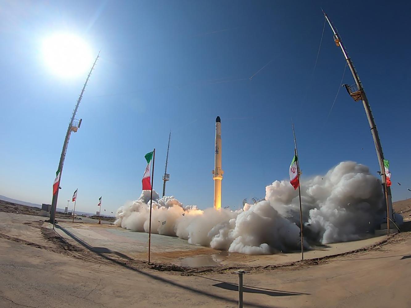 Iran state TV airs launch of new satellite-carrying rocket | AP News