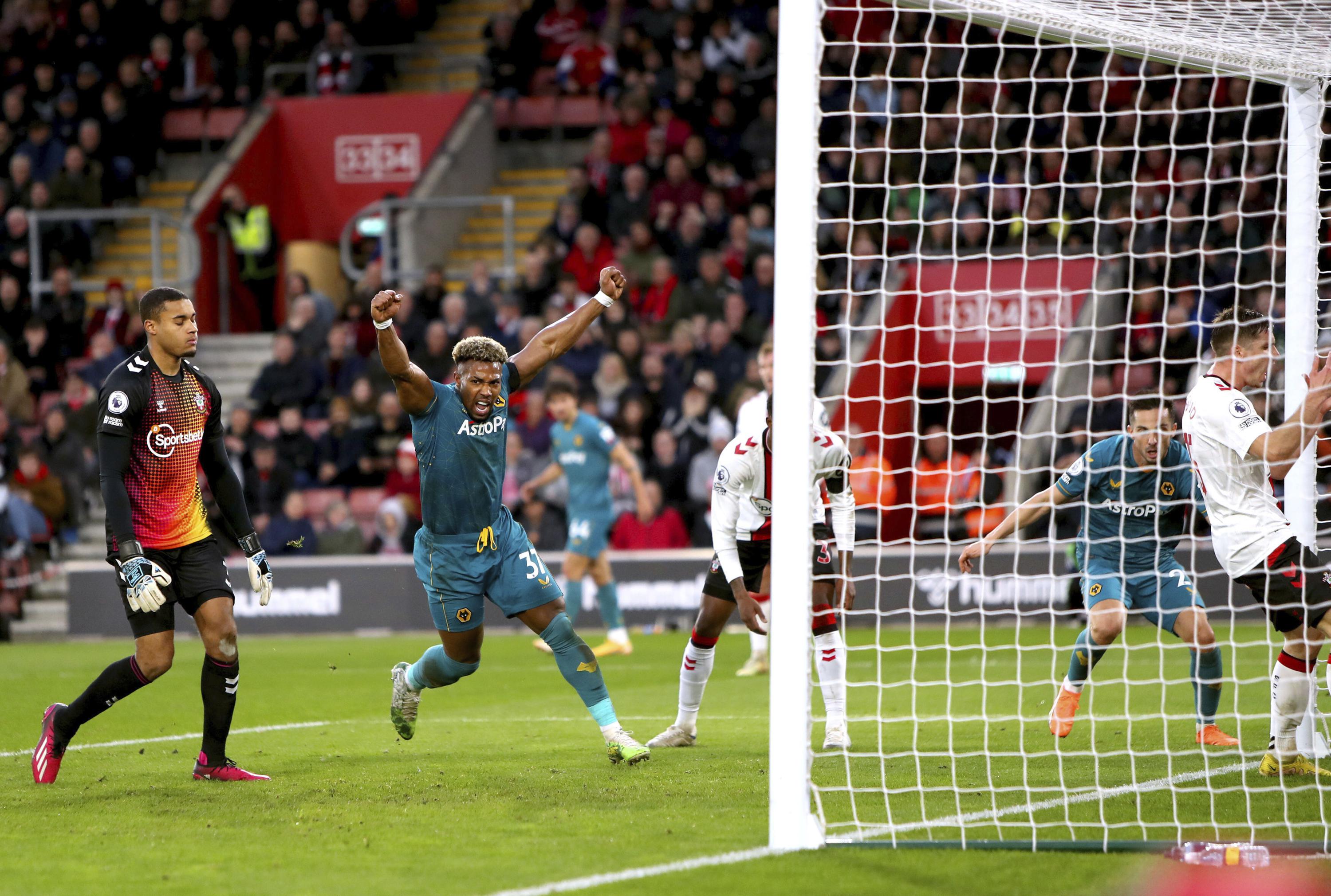 Wolverhampton stuns Southampton with 2-1 comeback win | AP News