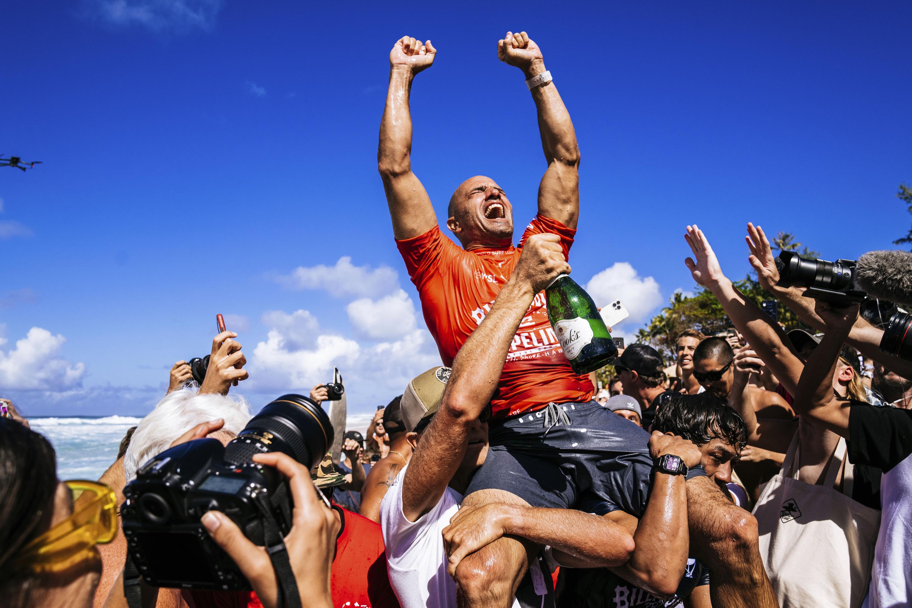 Nearly 50, surfing icon Slater still catching winning waves | AP News