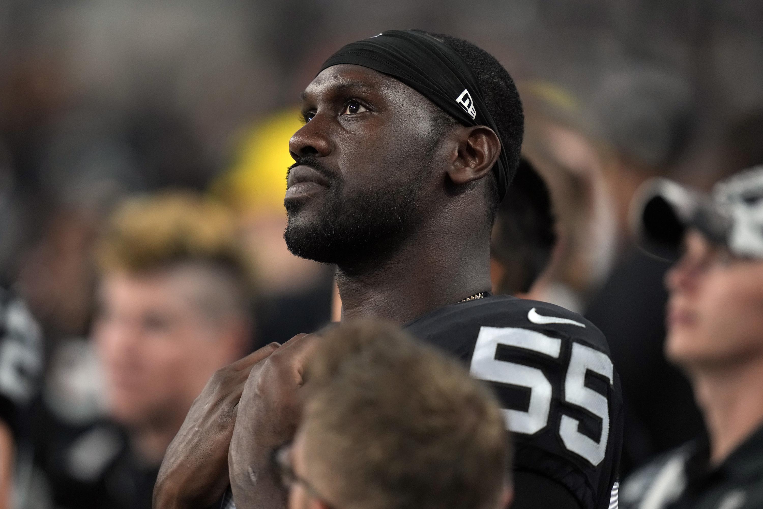 Chandler Jones provides the right vibe for Raiders teammates | AP News