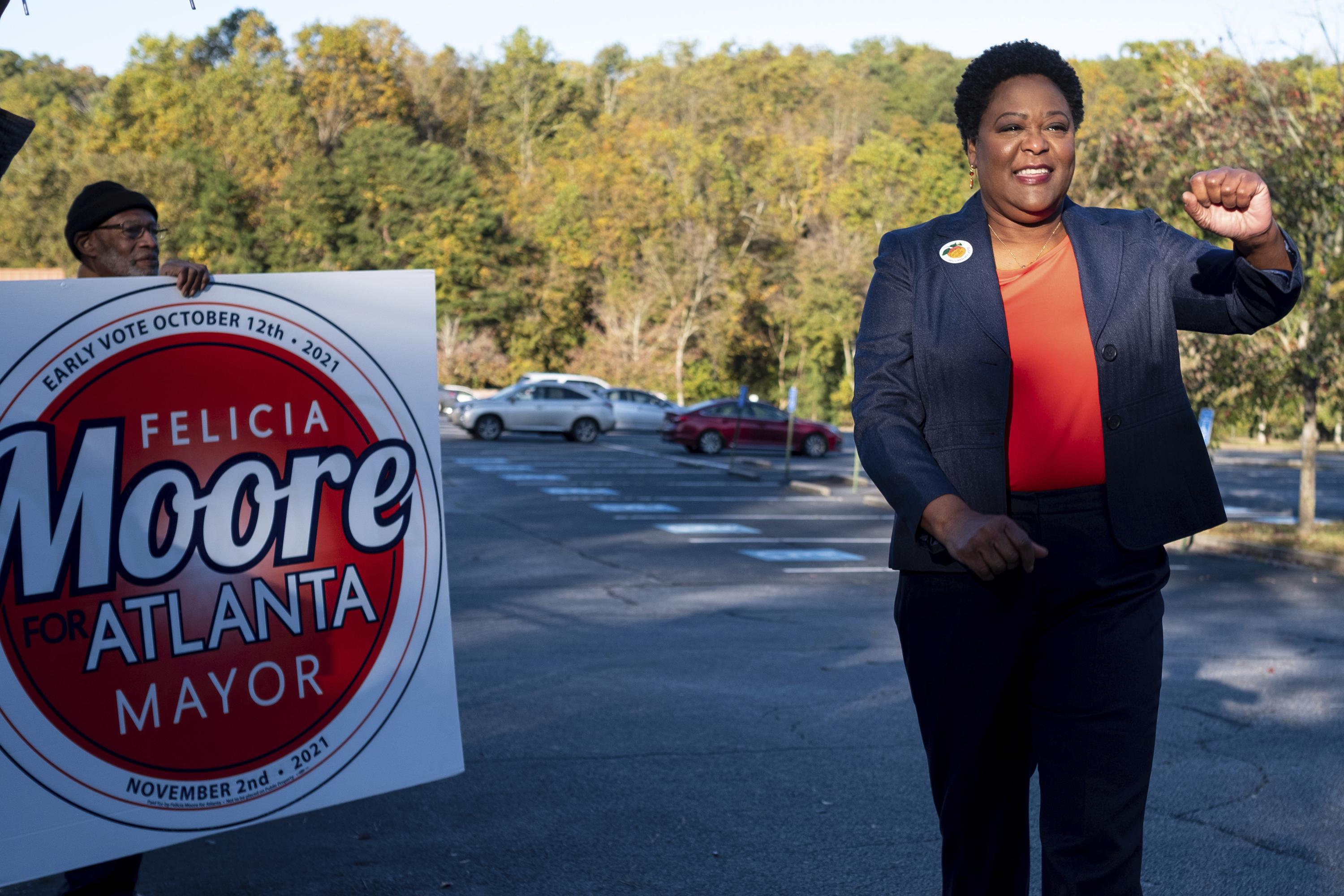 Atlanta City Council’s Felicia Moore moves to mayoral runoff | AP News