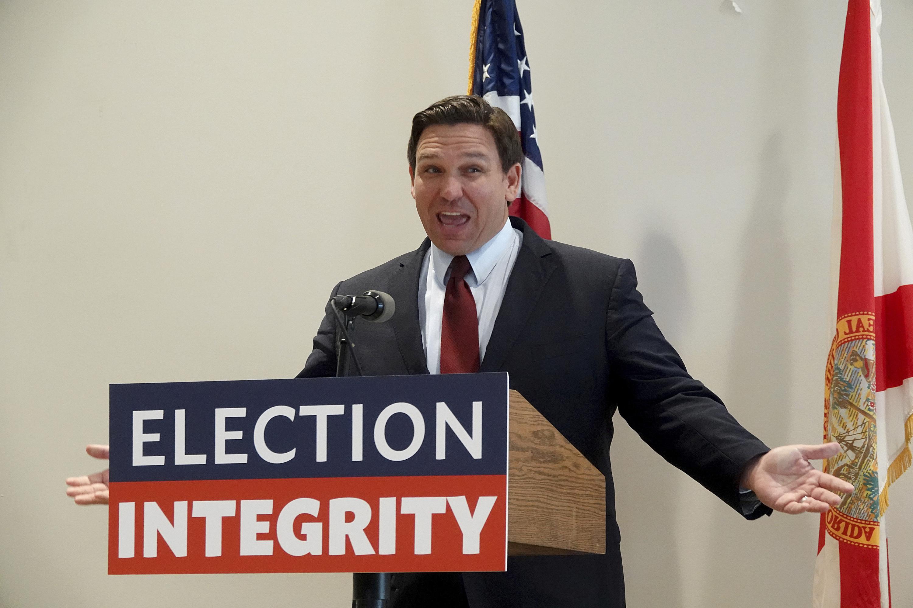 Florida governor calls for election police force | AP News