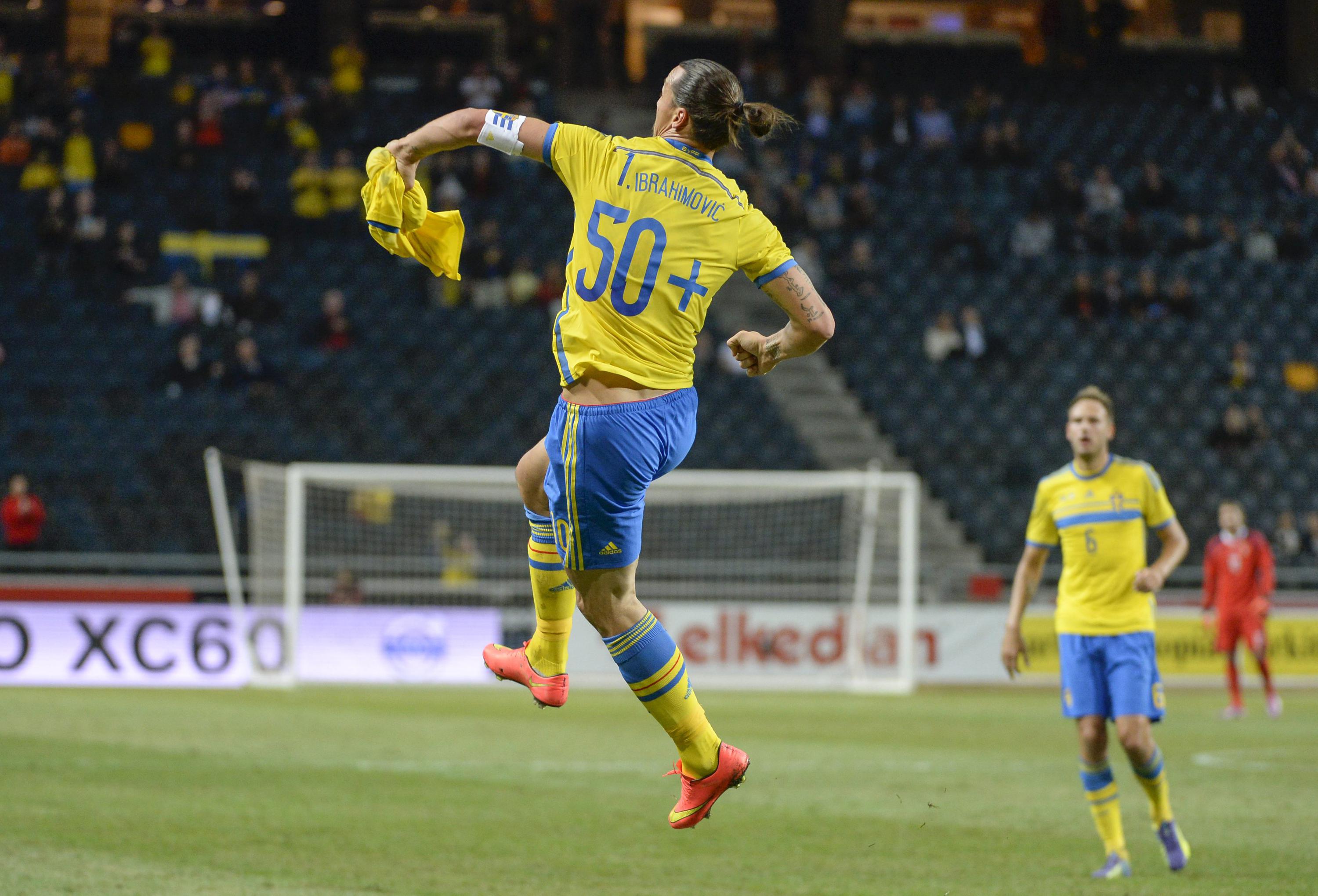 Ibrahimovic fija nueva marca de goles con Suecia | AP News