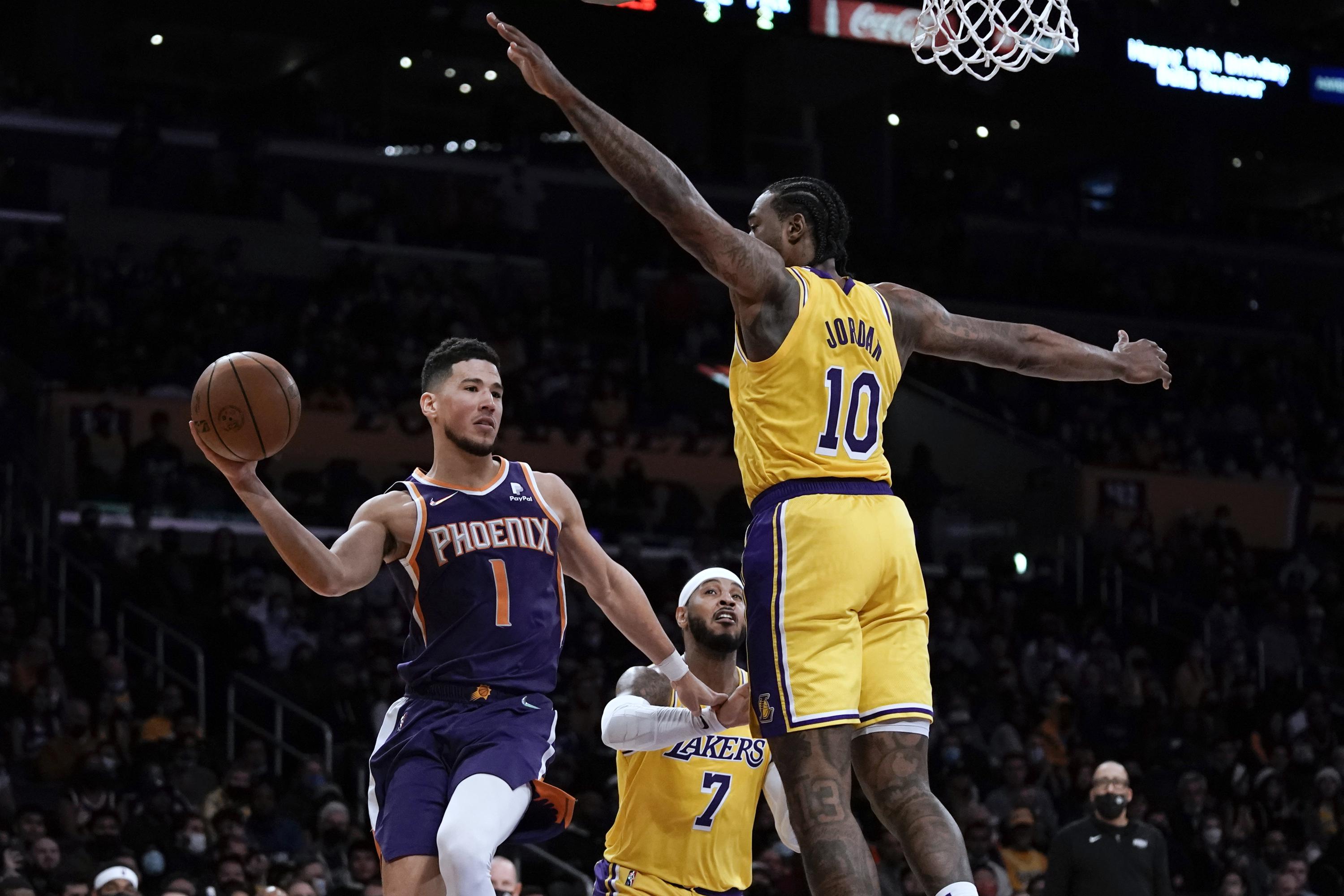 Booker, Ayton push Suns past Lakers 108-90 | AP News