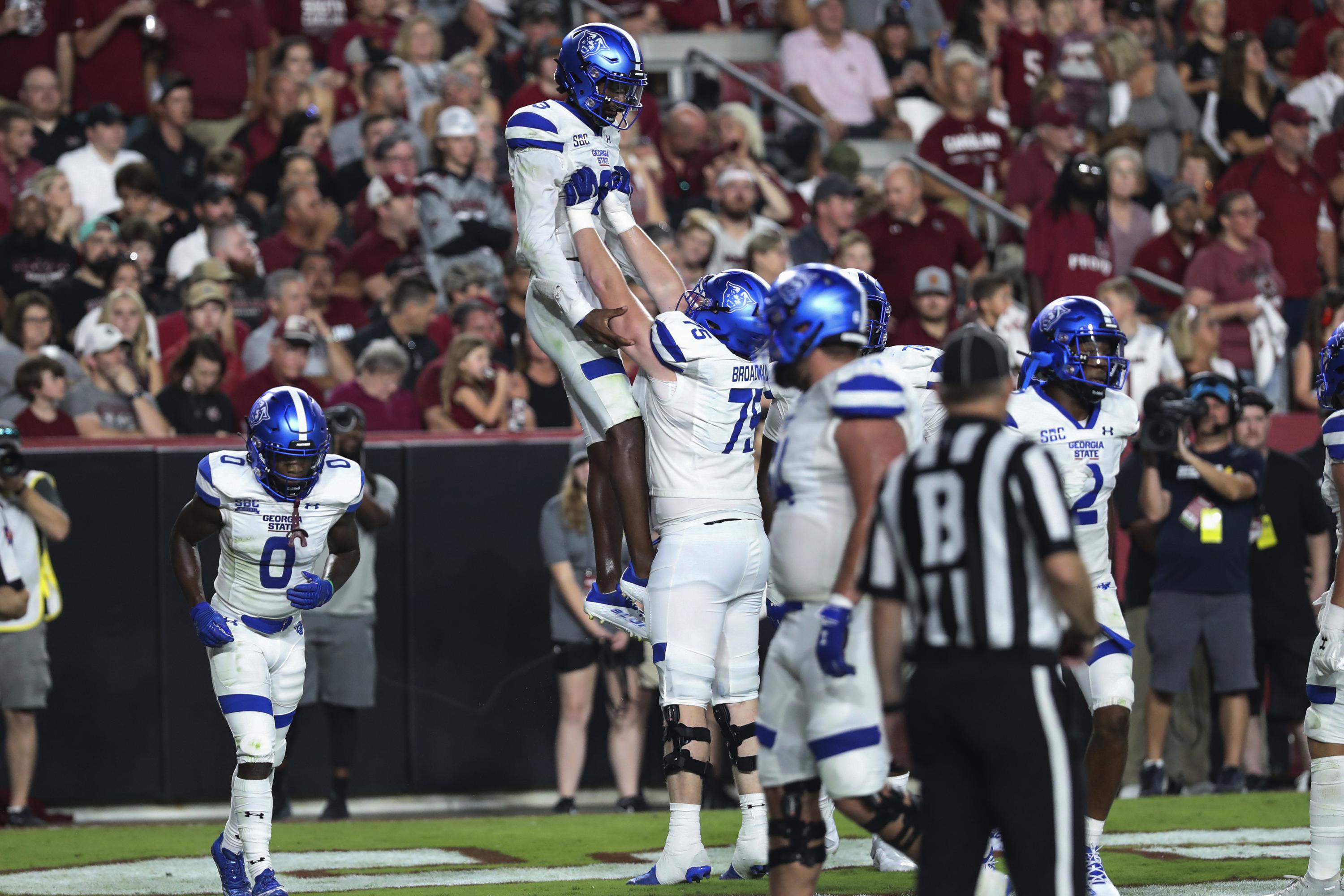Ga State welcomes Power Five team to the former Turner Field | AP News