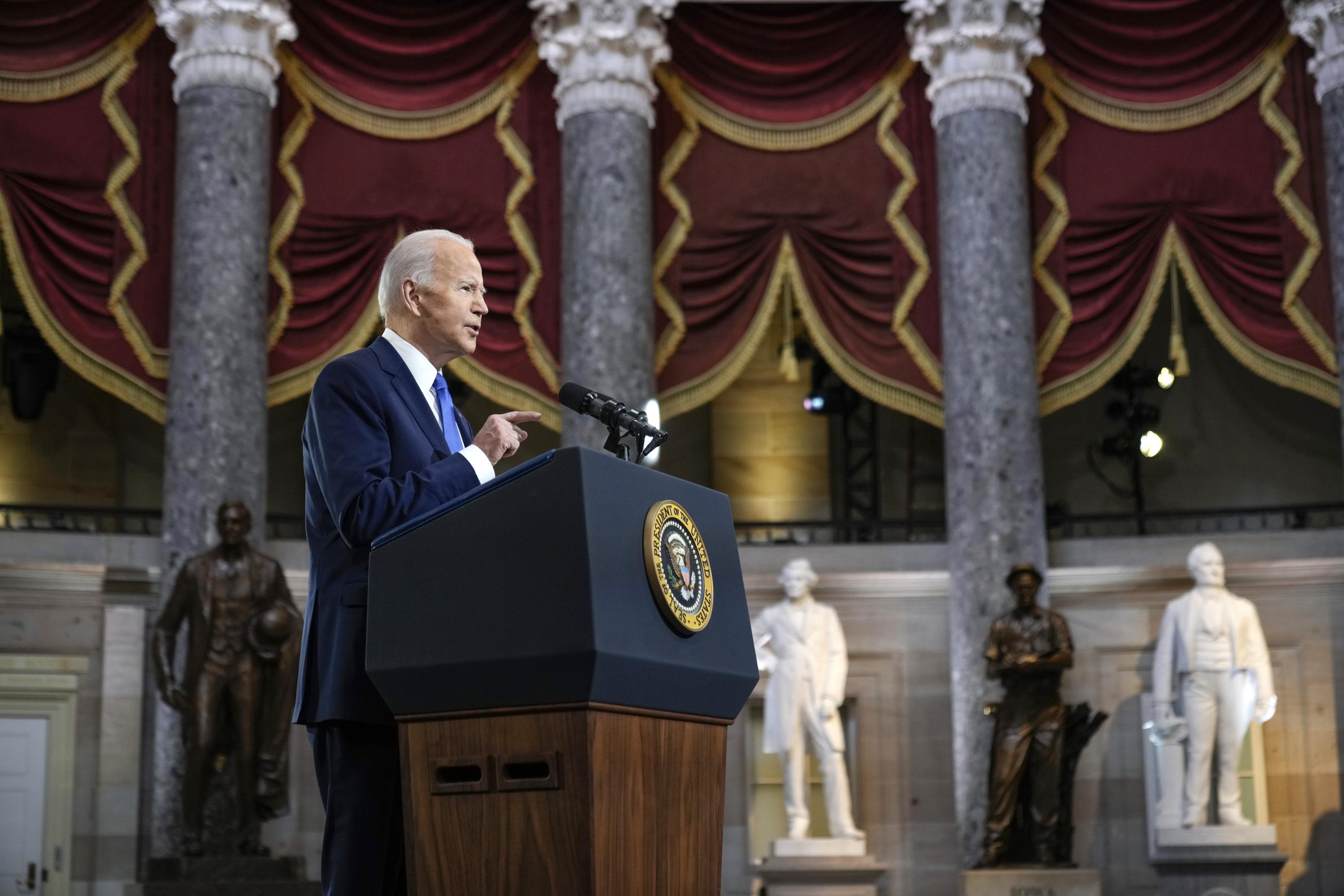Text of President Joe Biden's speech marking 1/6 anniversary | AP News