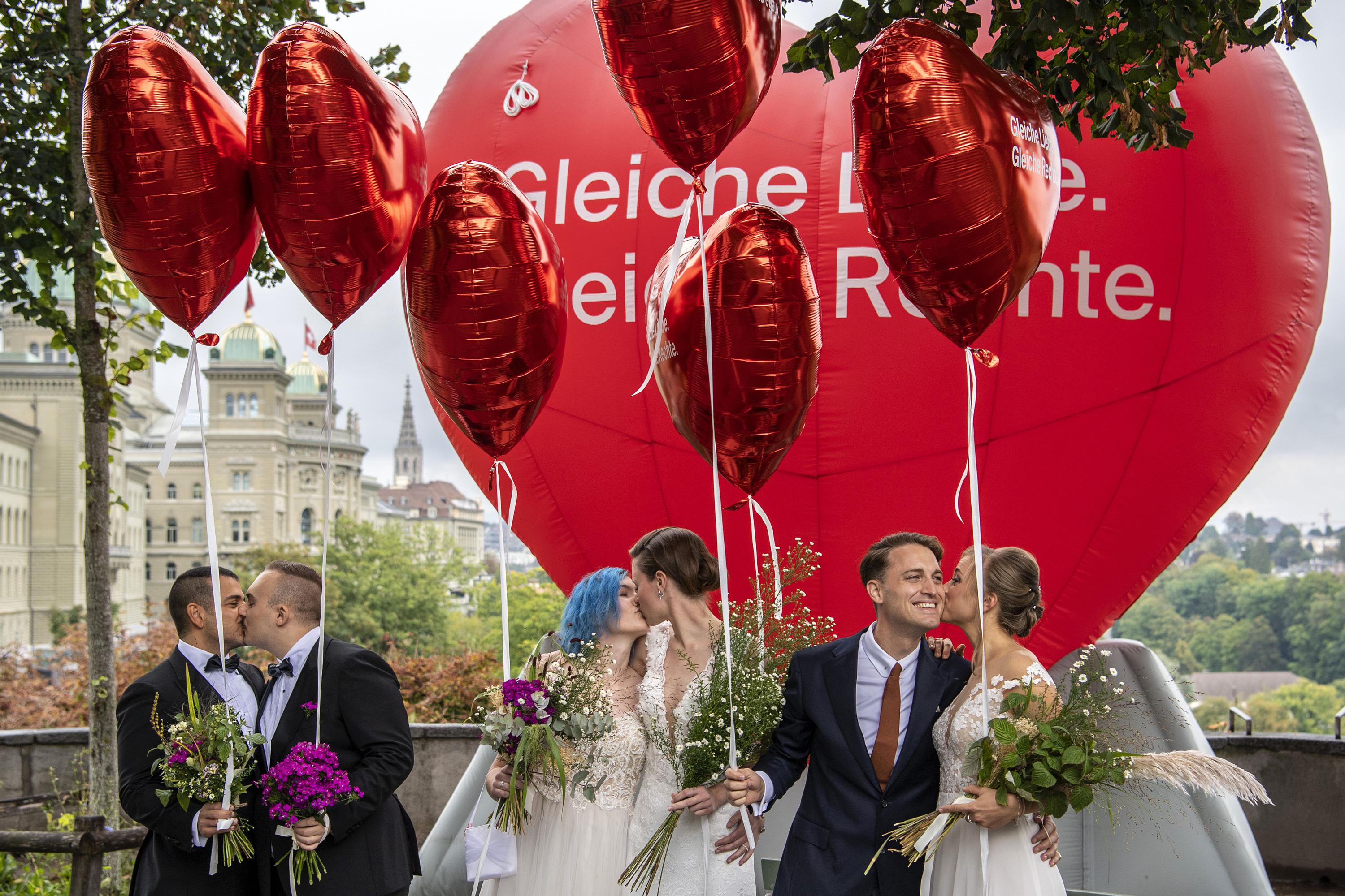 Swiss government: Same-sex couples can marry starting July 1 | AP News
