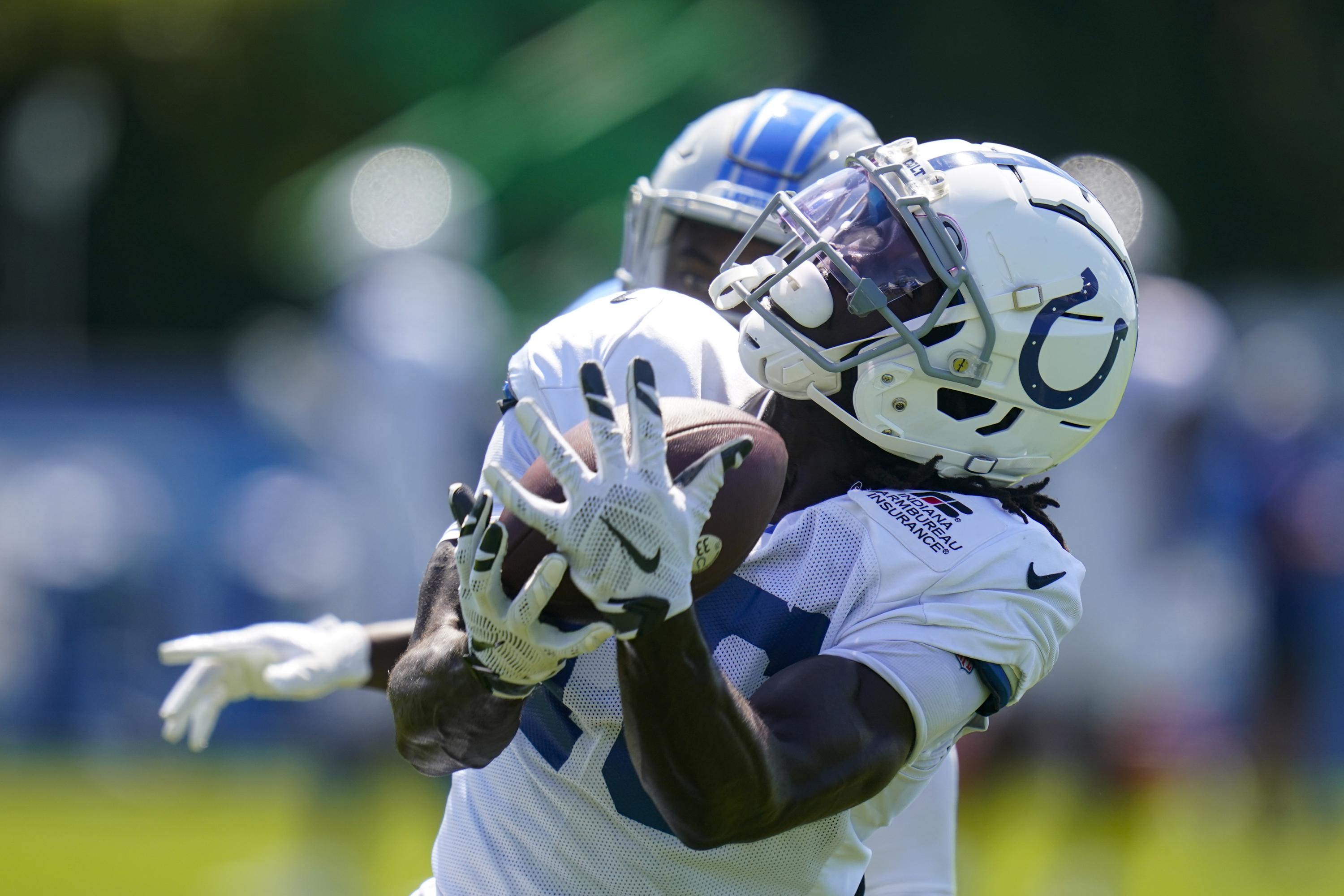 Colts, Lions get physical on 1st day of joint practices | AP News