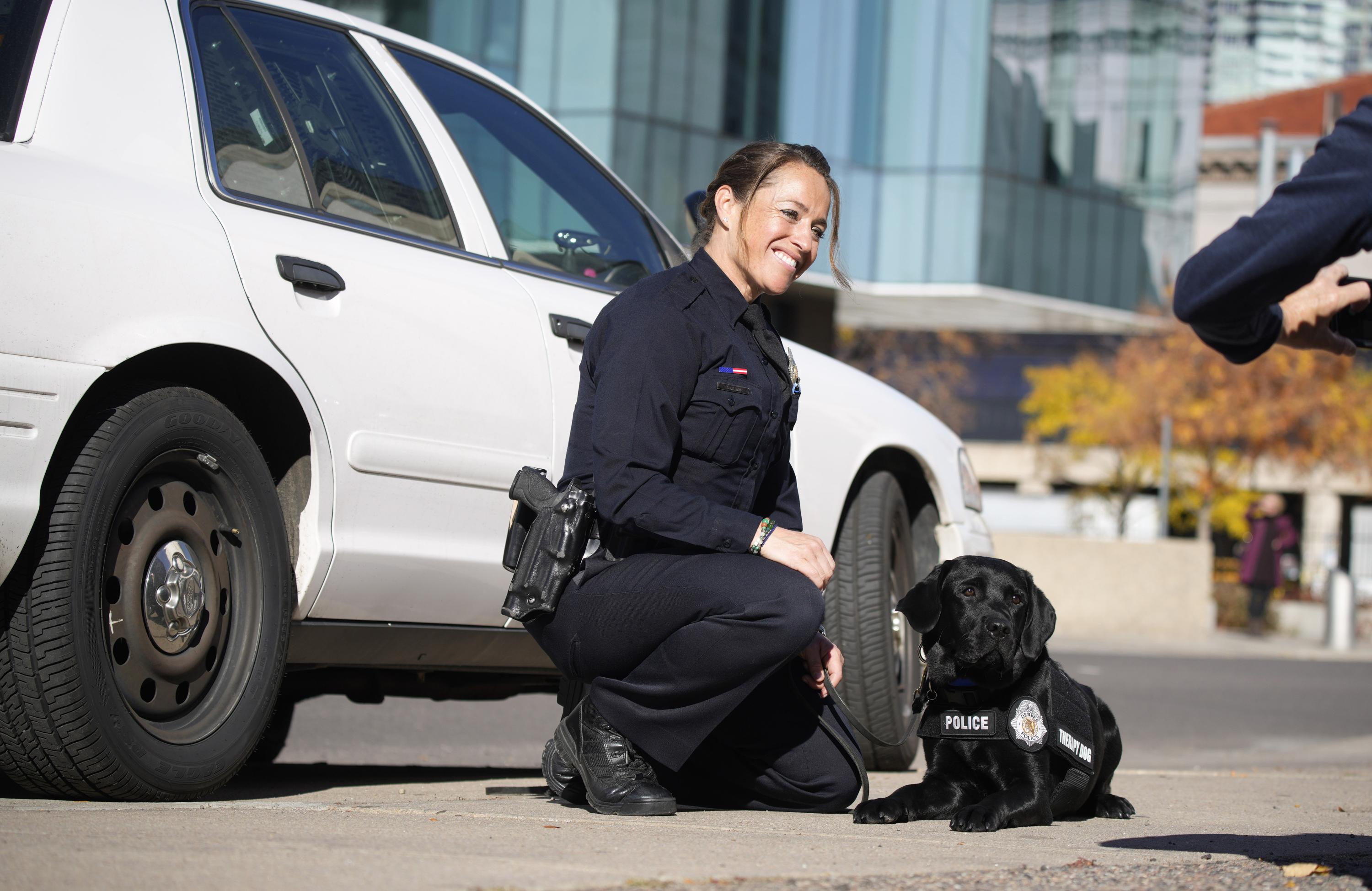 Denver police hope therapy dog will break down barriers | AP News