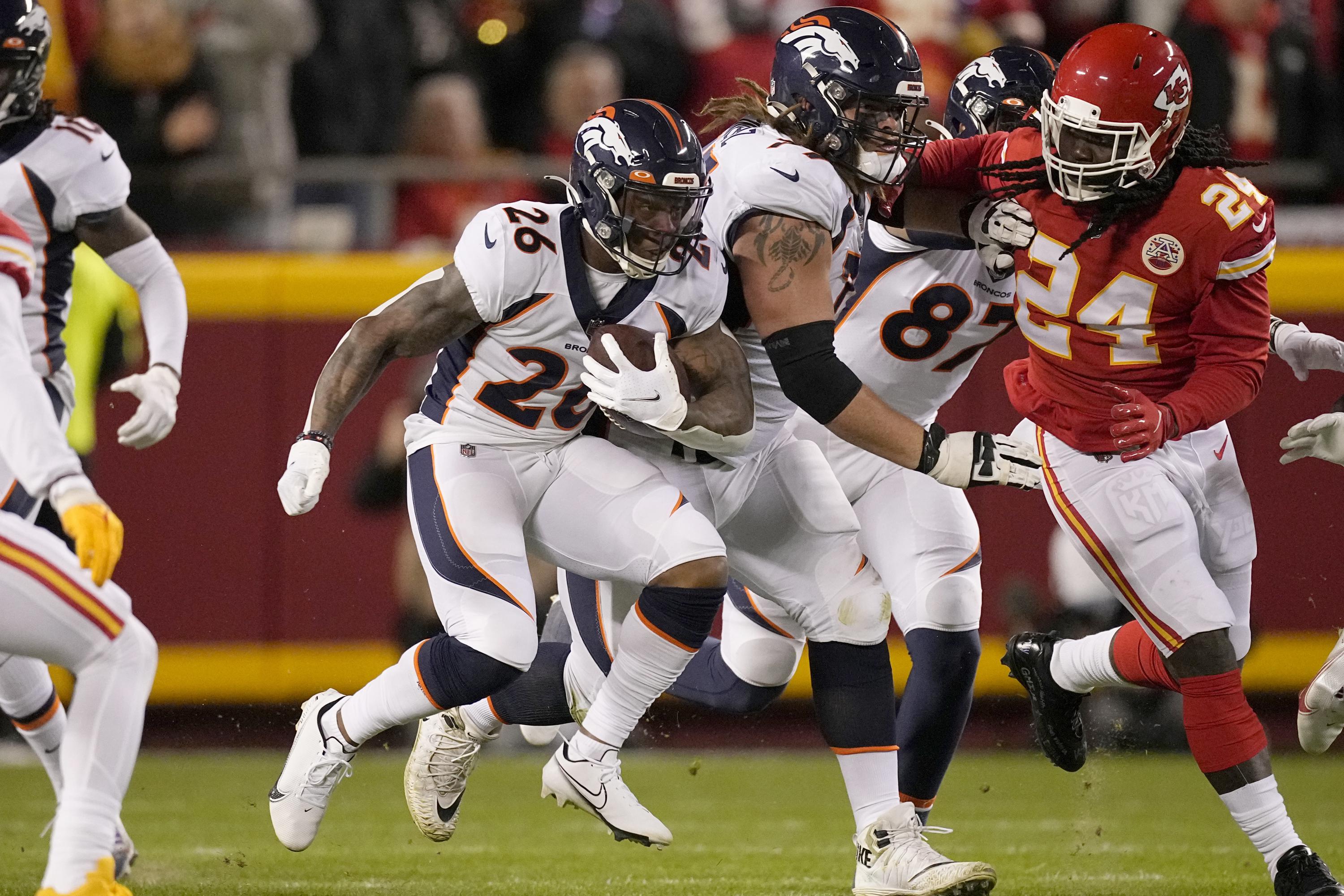 Broncos' Mike Boone biding time after coming in as backup | AP News