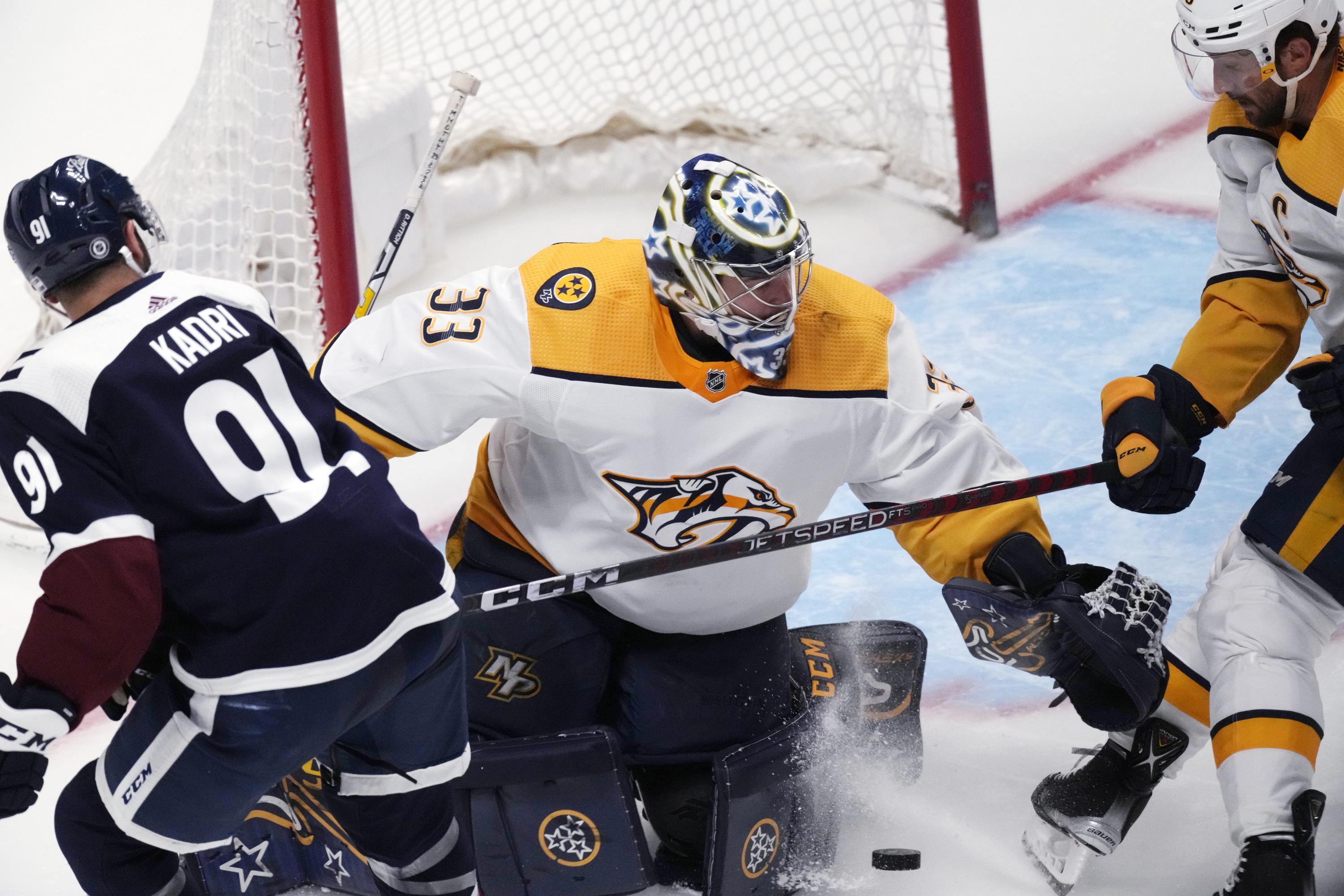 Rittich will start Game 1 in goal for Predators against Avs | AP News