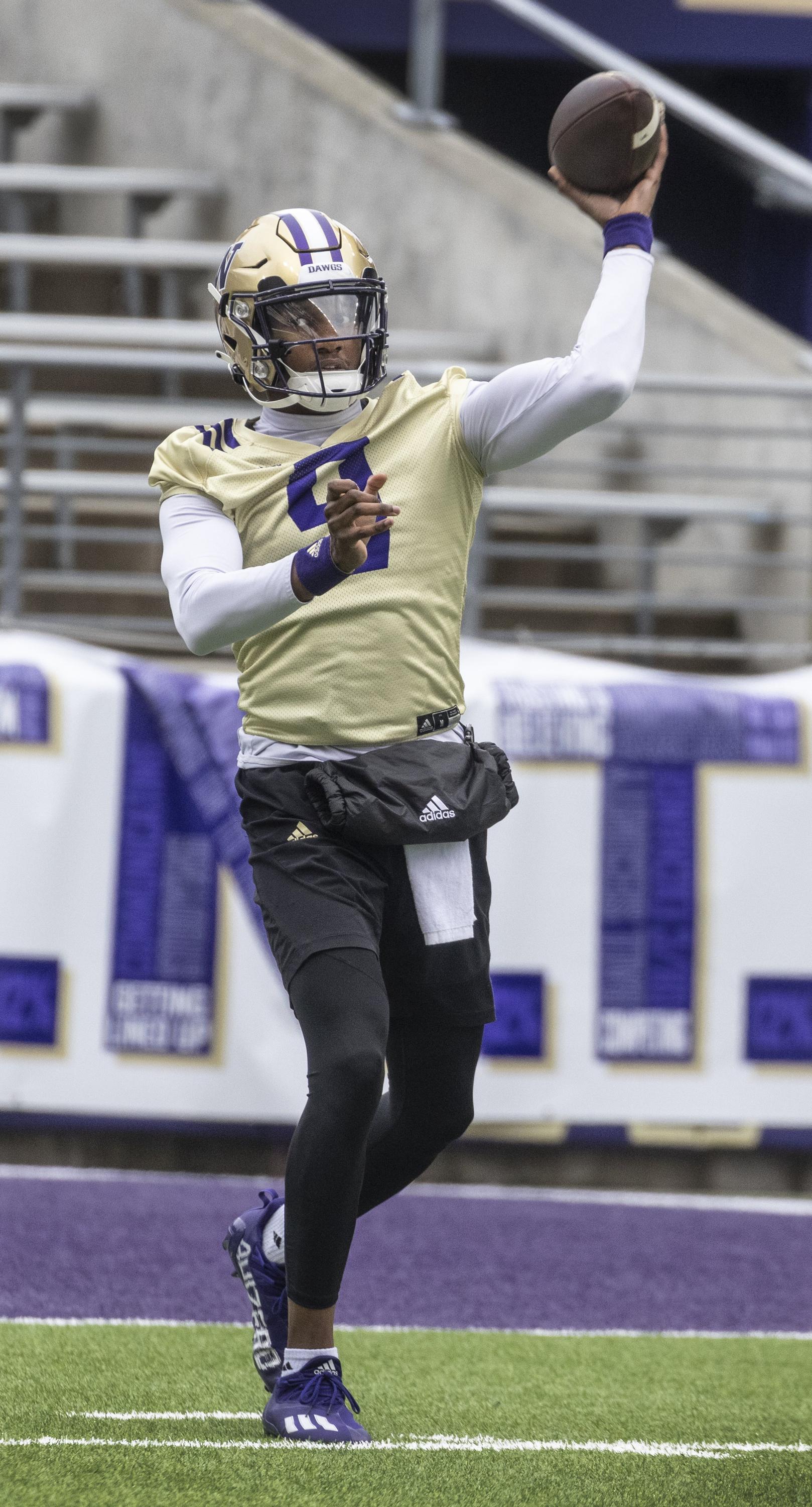 Washington QB competition getting started with spring ball | AP News