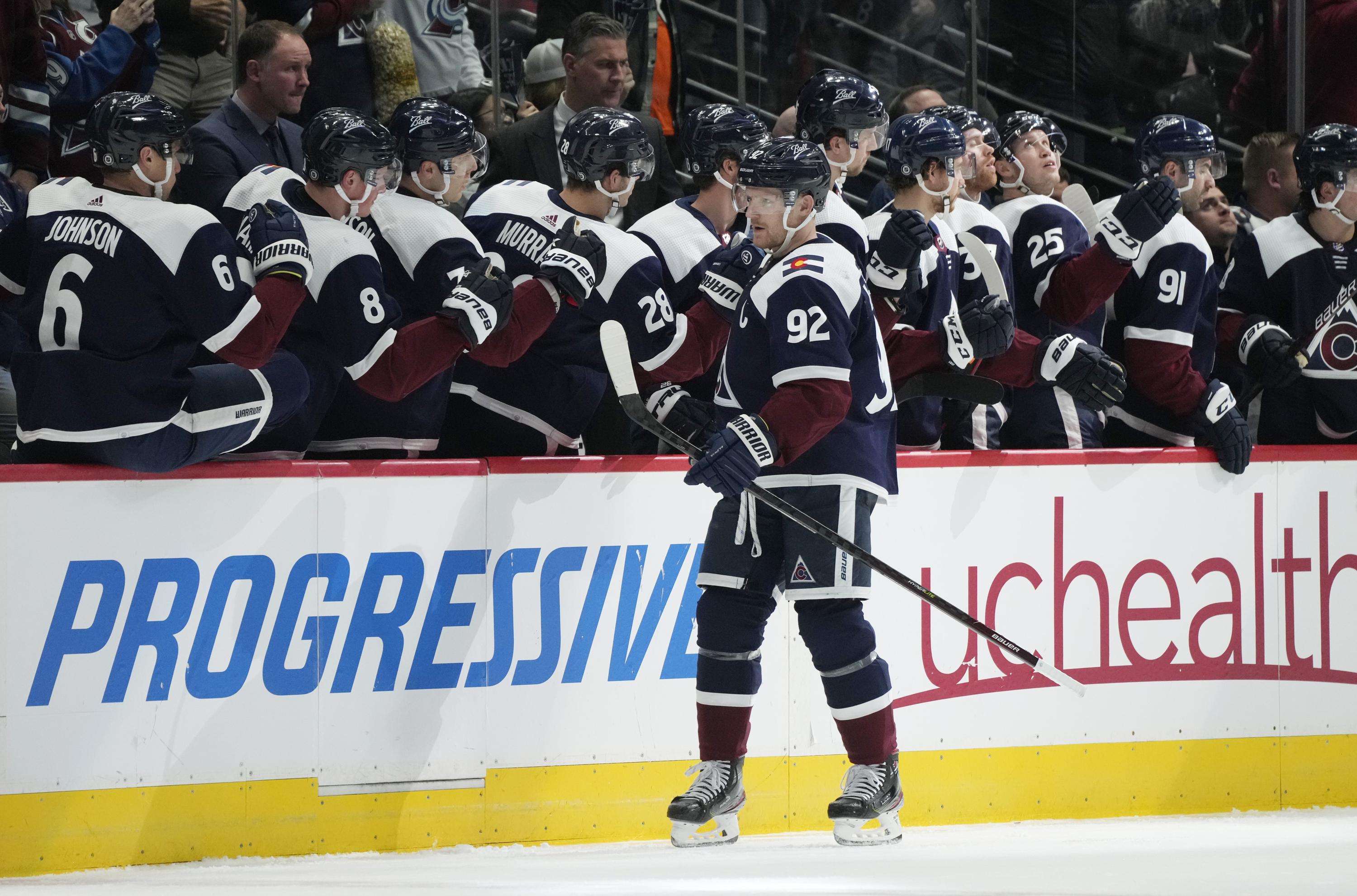 Landeskog scores 3 times, Avs rally for 6-3 win over Jets | AP News
