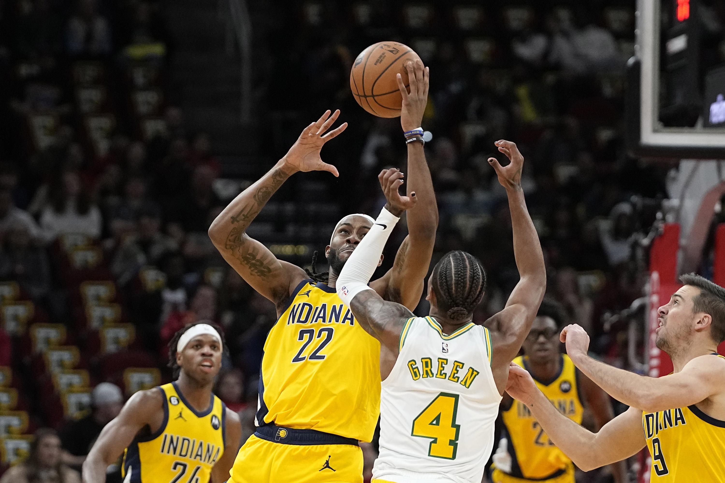 Haliburton has 19 points, Pacers rally to beat Rockets 99-91 | AP News