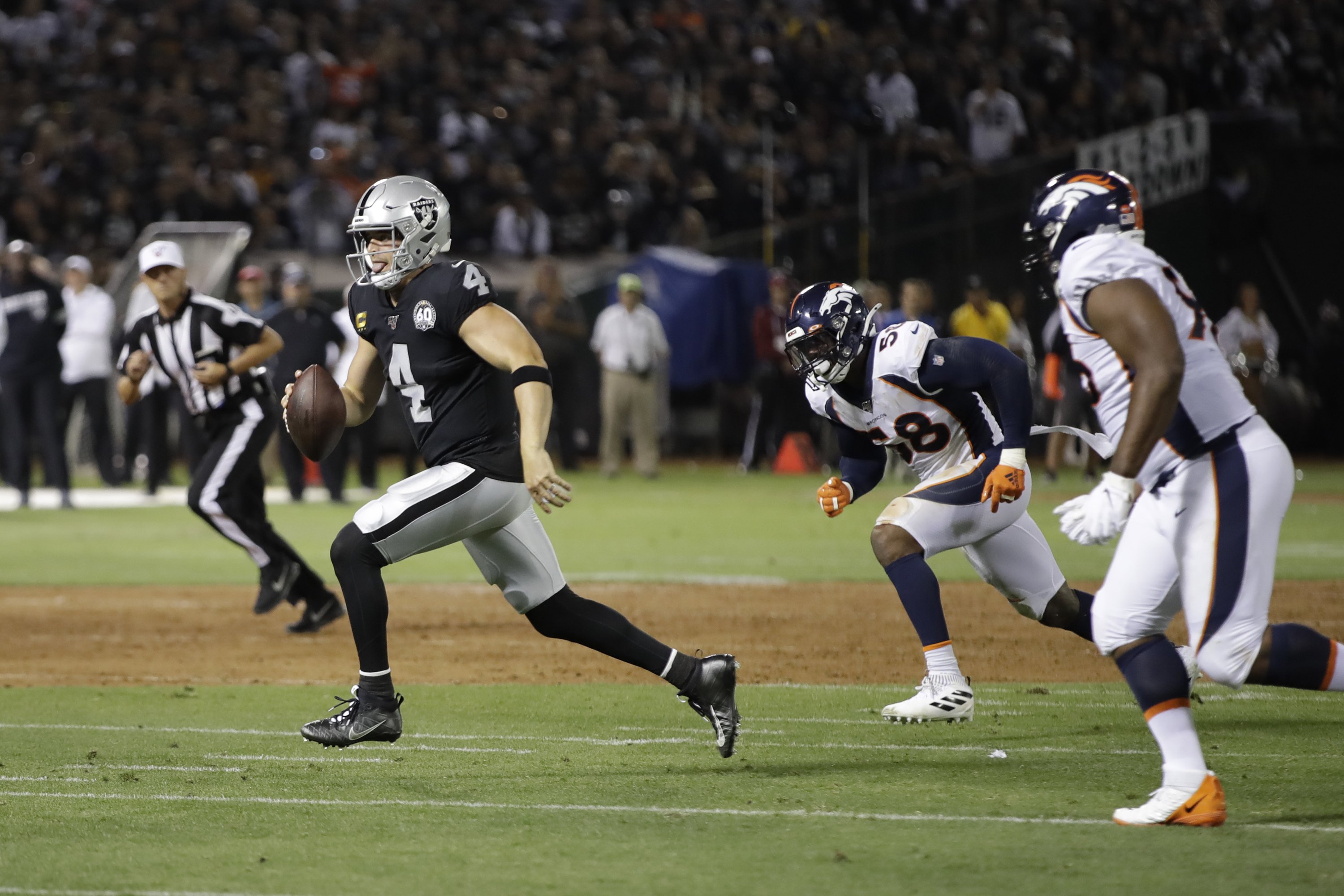 Raiders happy to return home from game against Lions | AP News