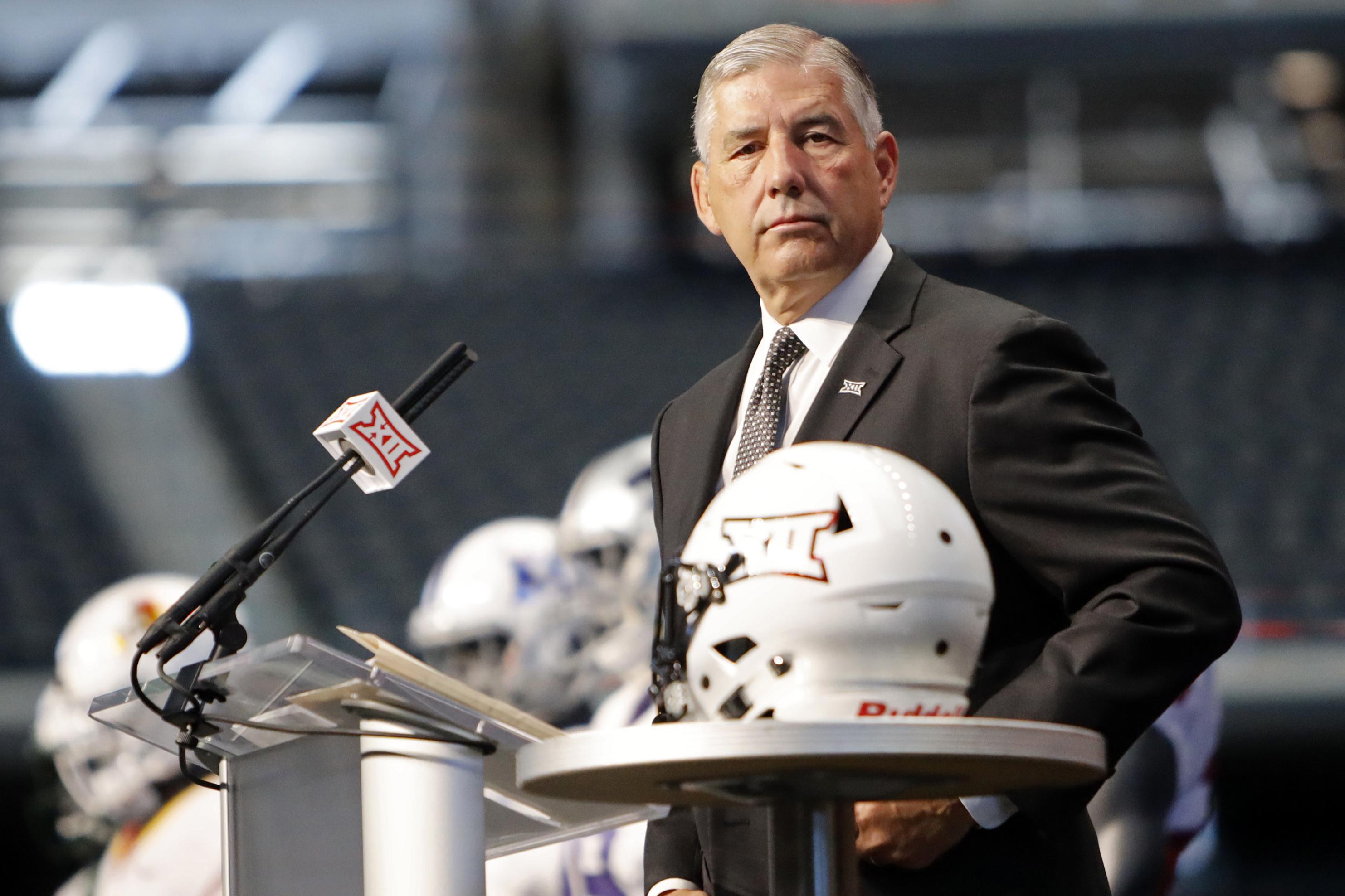 Big 12 commish Bowlsby stepping away from role this year | AP News
