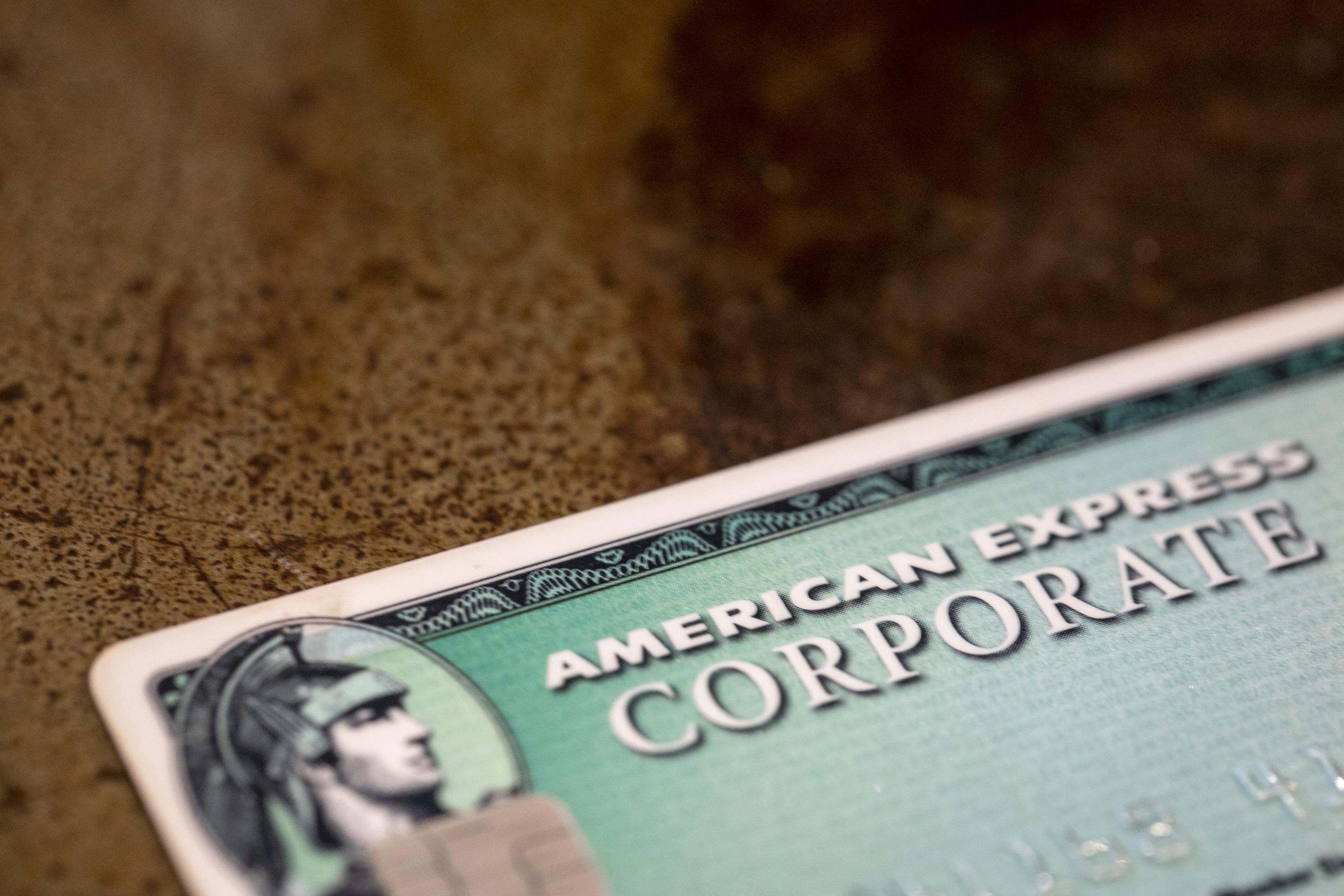 American Express profits fall slightly, but spending jumps | AP News