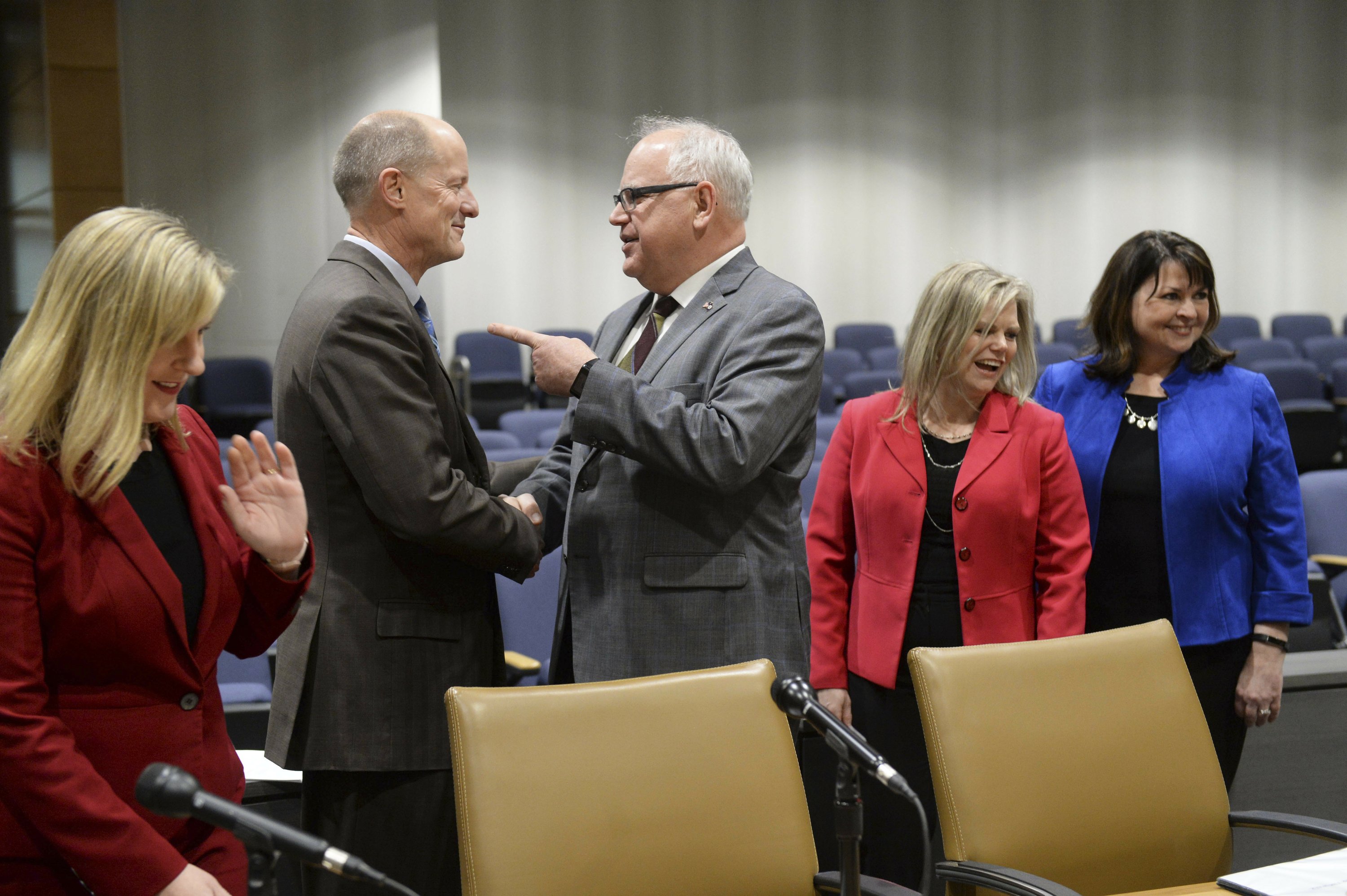 New top Senate Democrat makes public debut at Capitol forum | AP News
