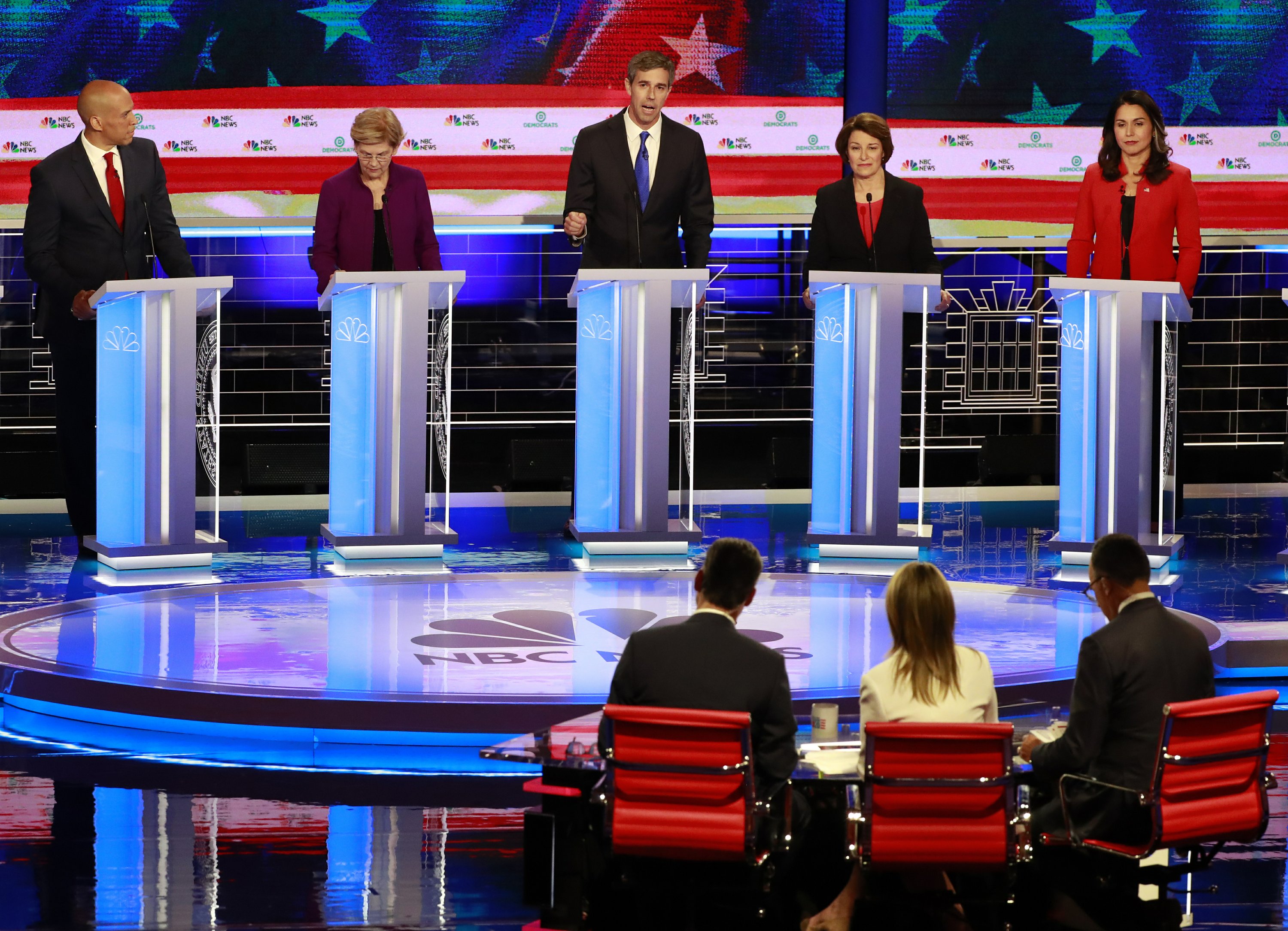Technical snafu interrupts NBC's first presidential debate | AP News