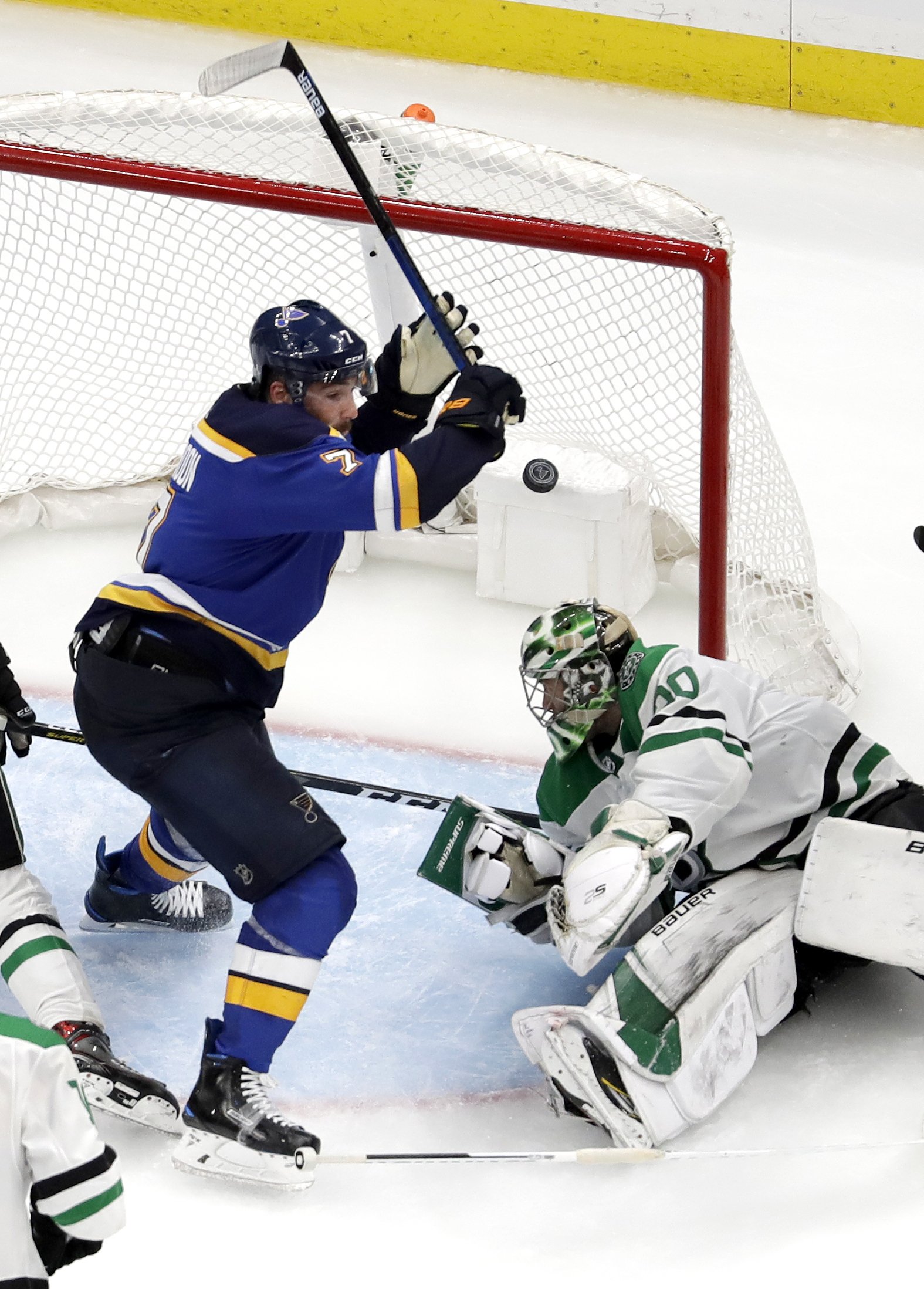 Maroon's OT goal lifts Blues past Stars in Game 7 | AP News