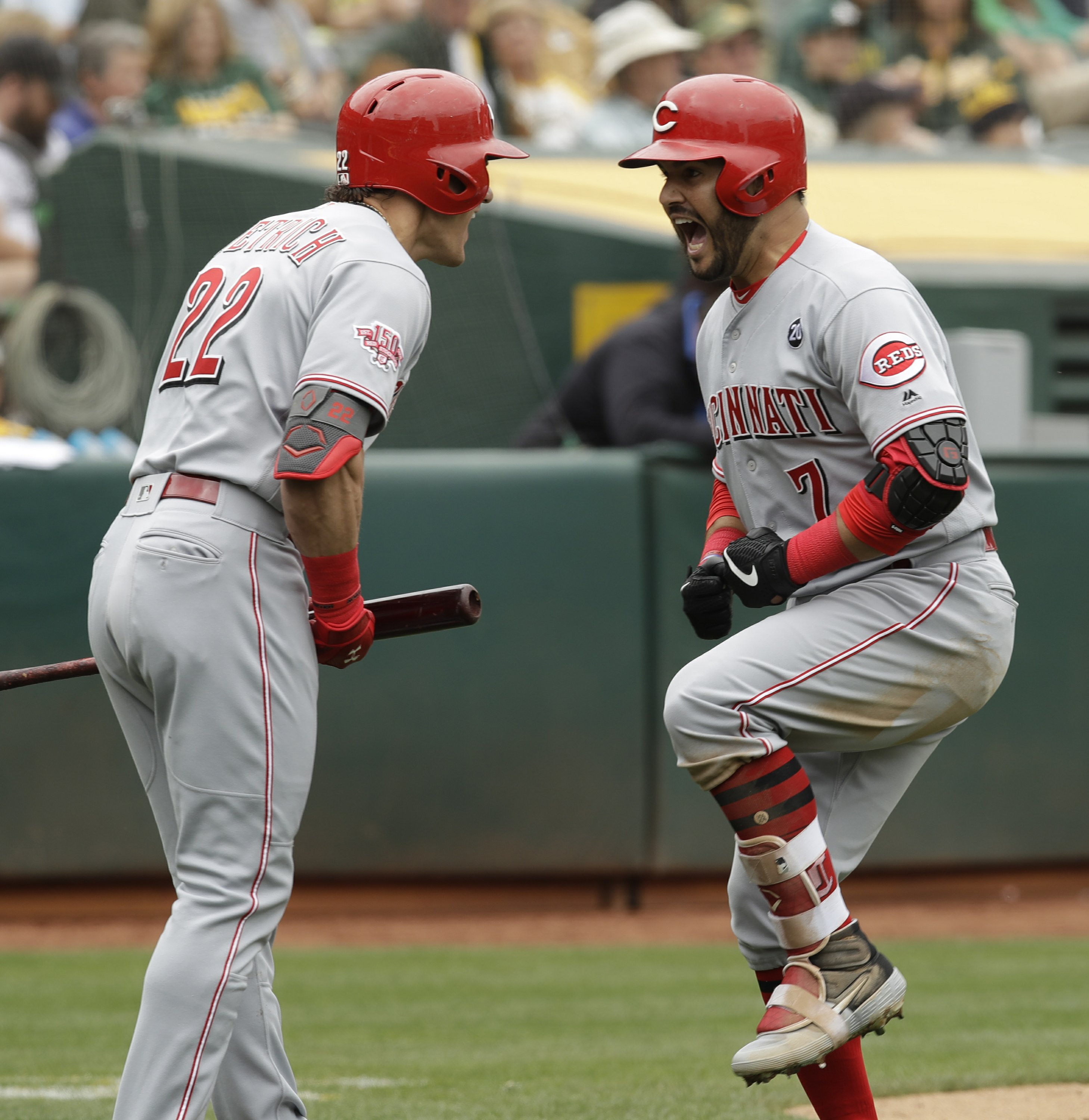 Reds avoid sweep with 3-0 win against A's | AP News