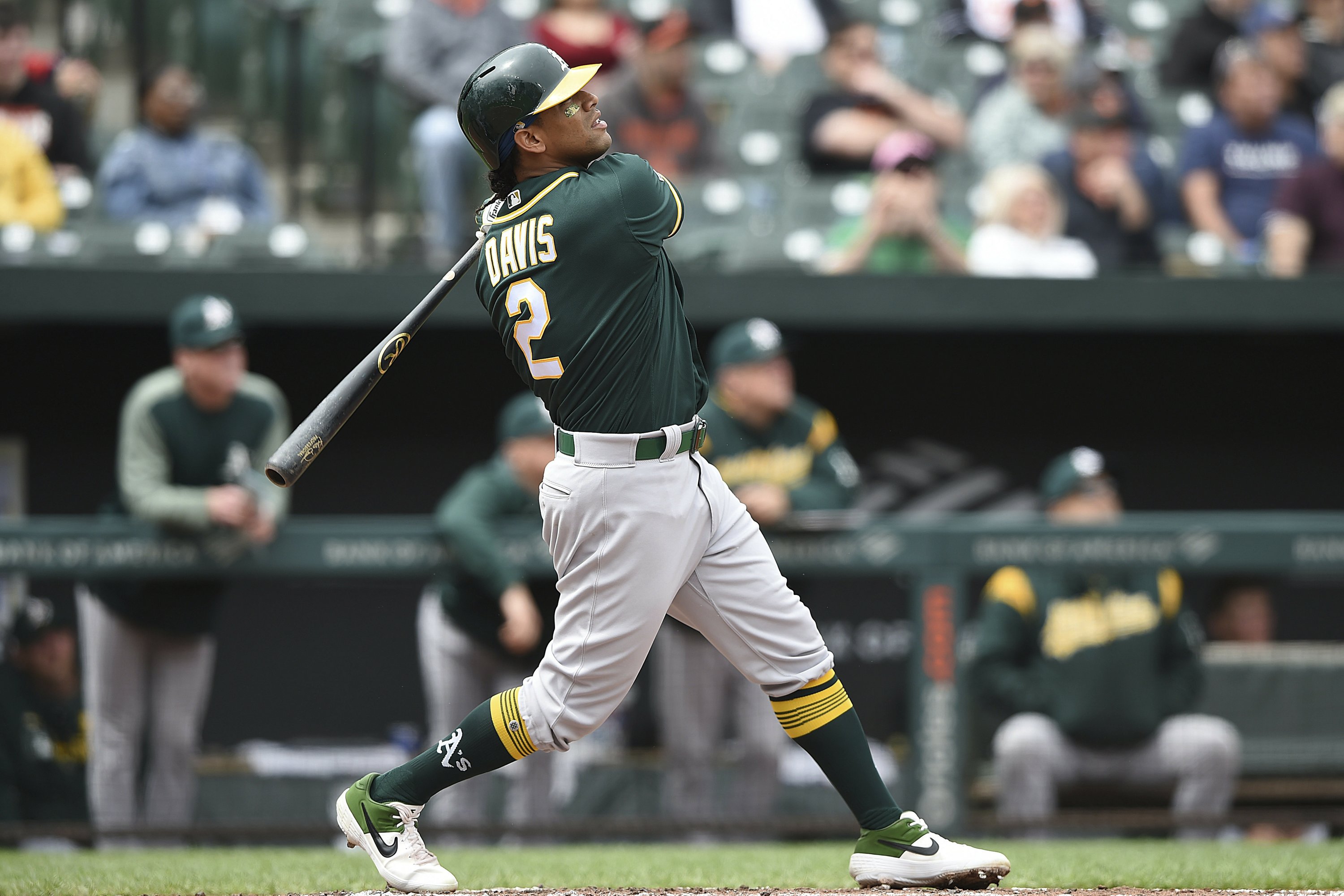 Khris Davis homers twice to lead Athletics past Orioles 8-5 | AP News