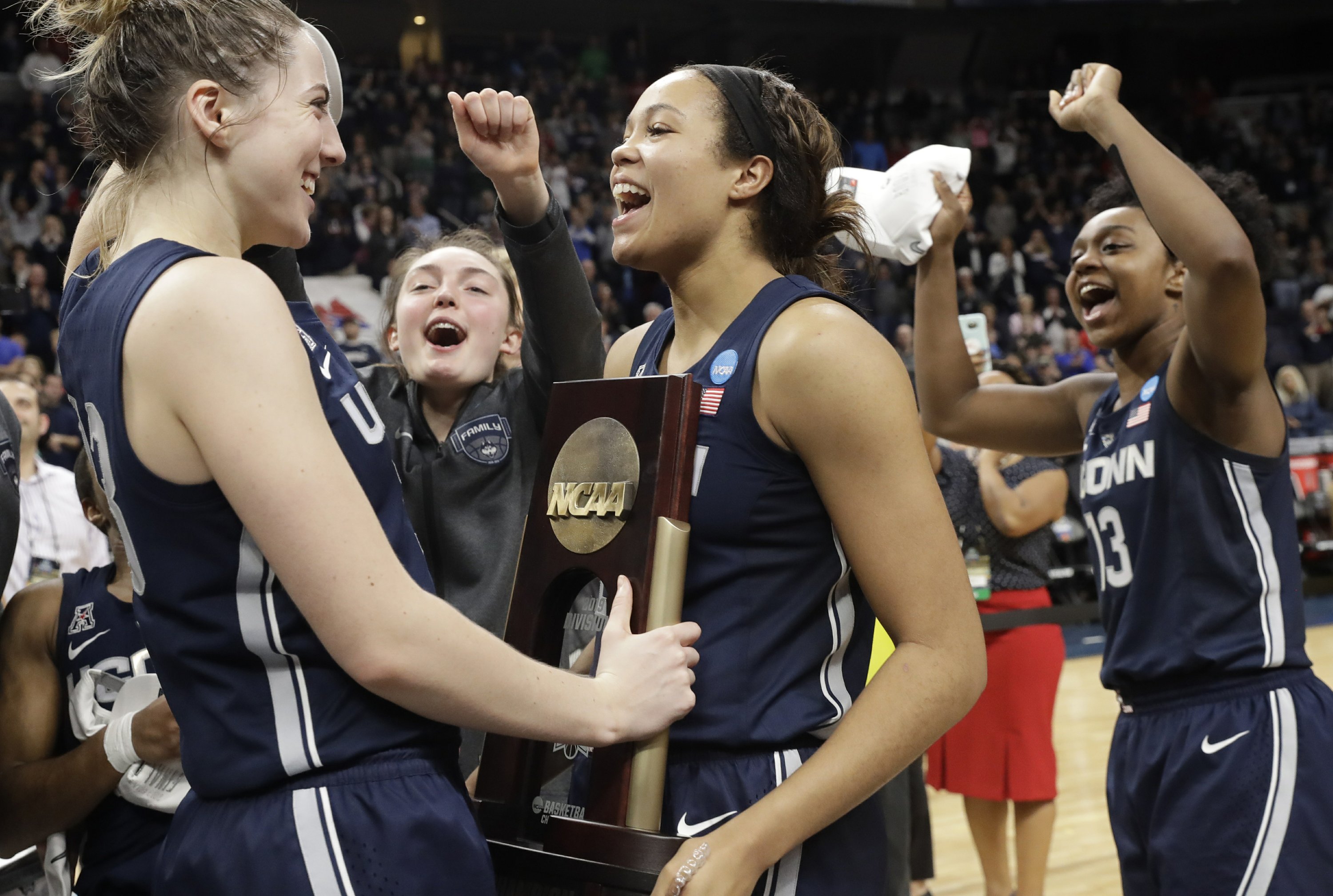 Samuelson leads UConn to 12th straight Final Four | AP News