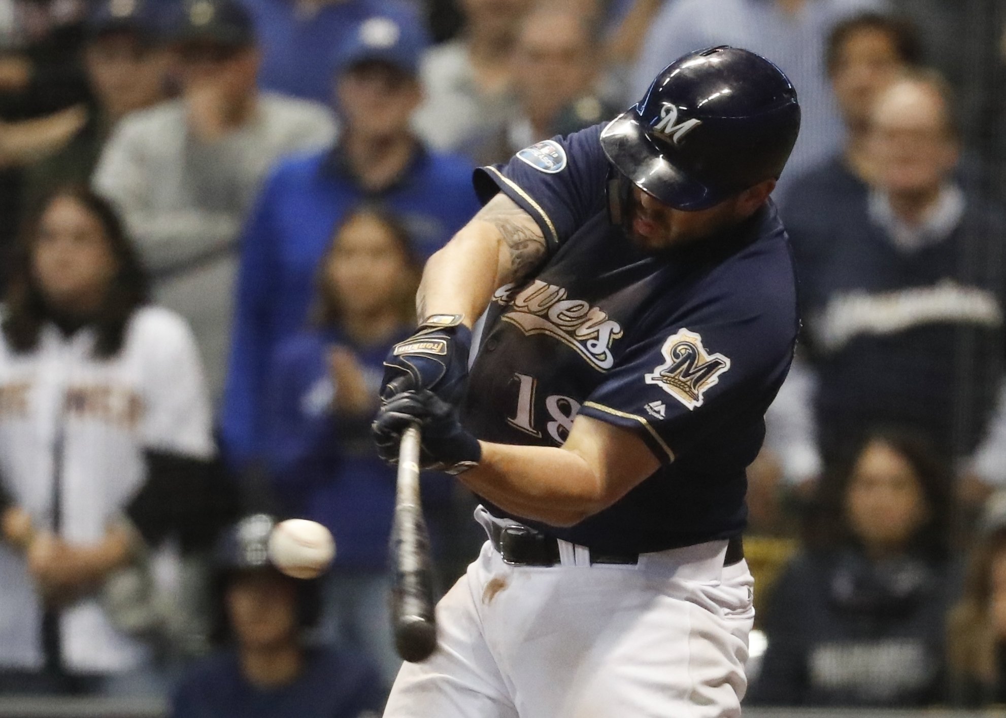 Moustakas has unfinished business in Milwaukee | AP News
