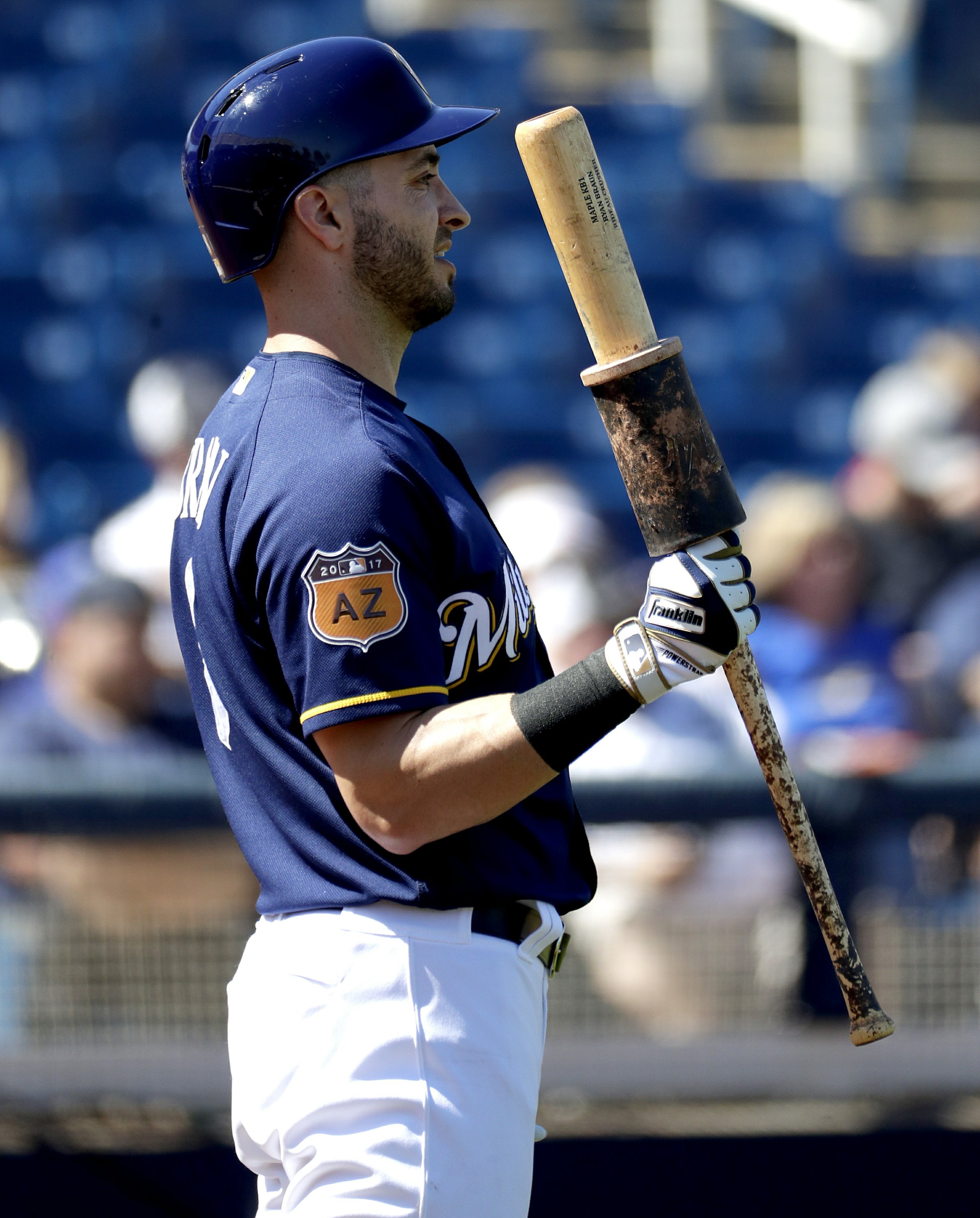 Ryan Braun lets fan keep bat from his spring training debut | AP News